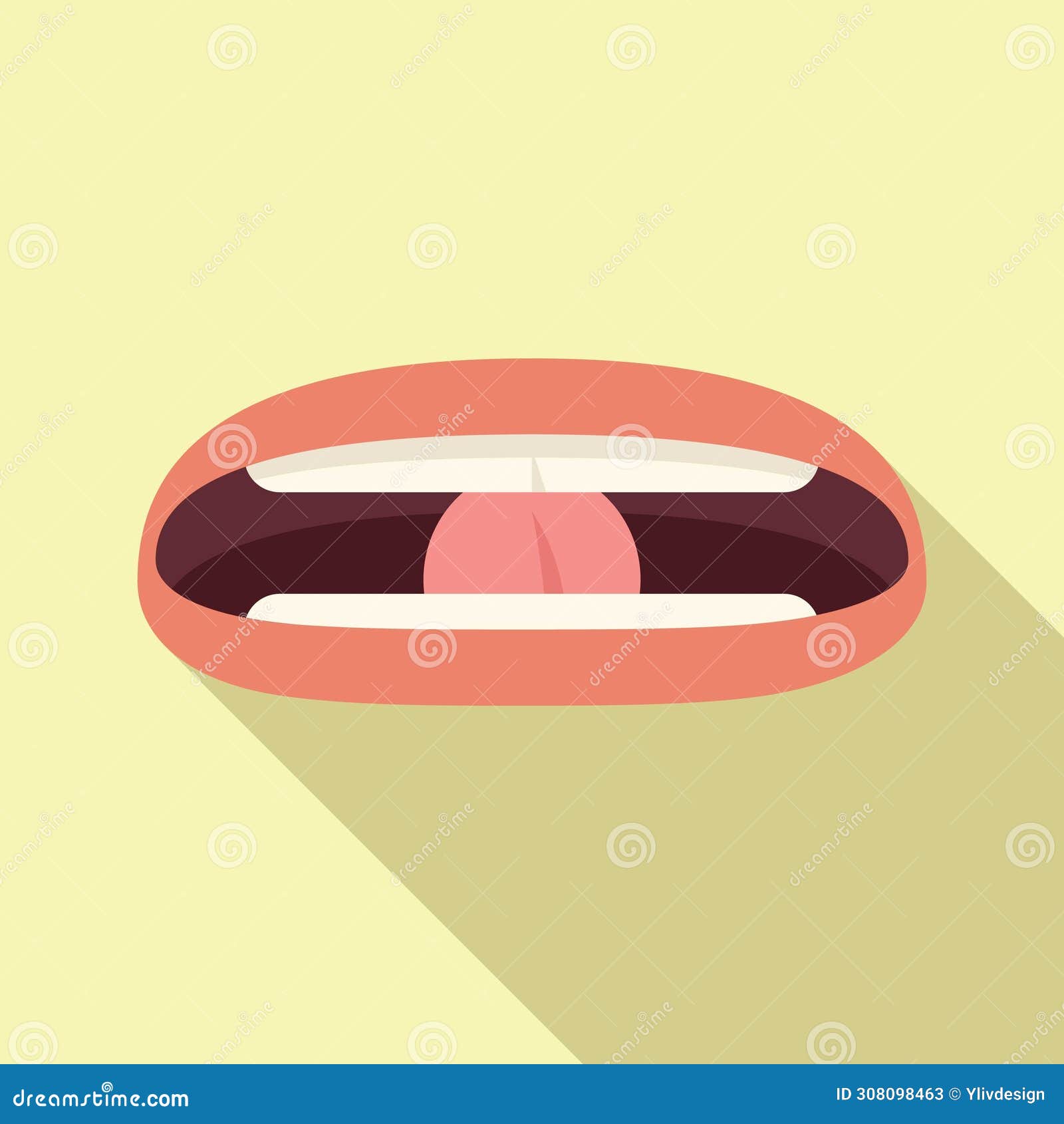 Diction Spoken Word Icon Flat Vector. Care Process Stock Vector ...