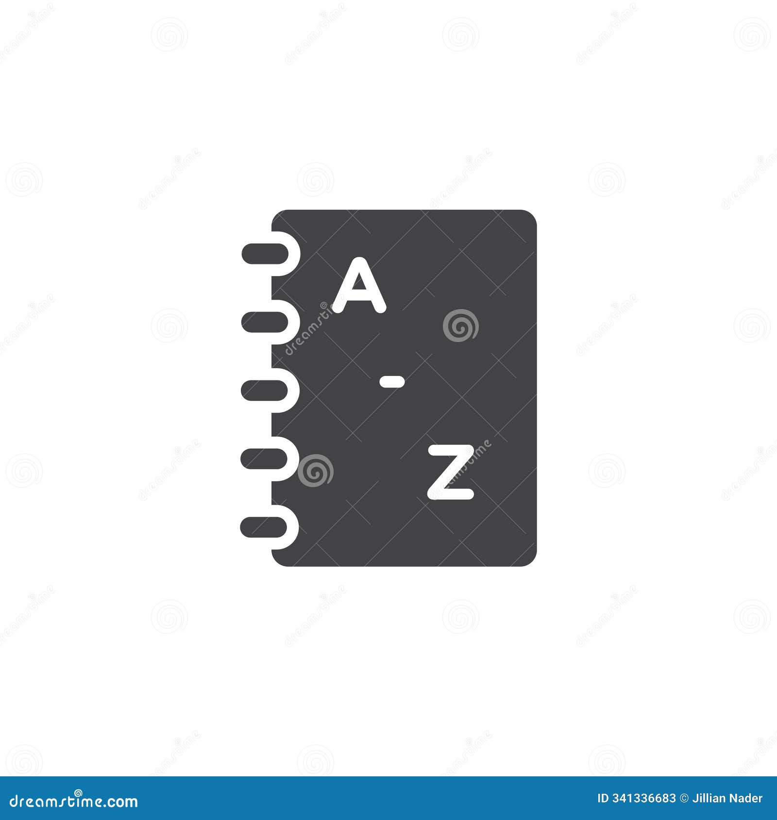 Dictionaries Icon Depicting Reference Books And Alphabets, Perfect For ...