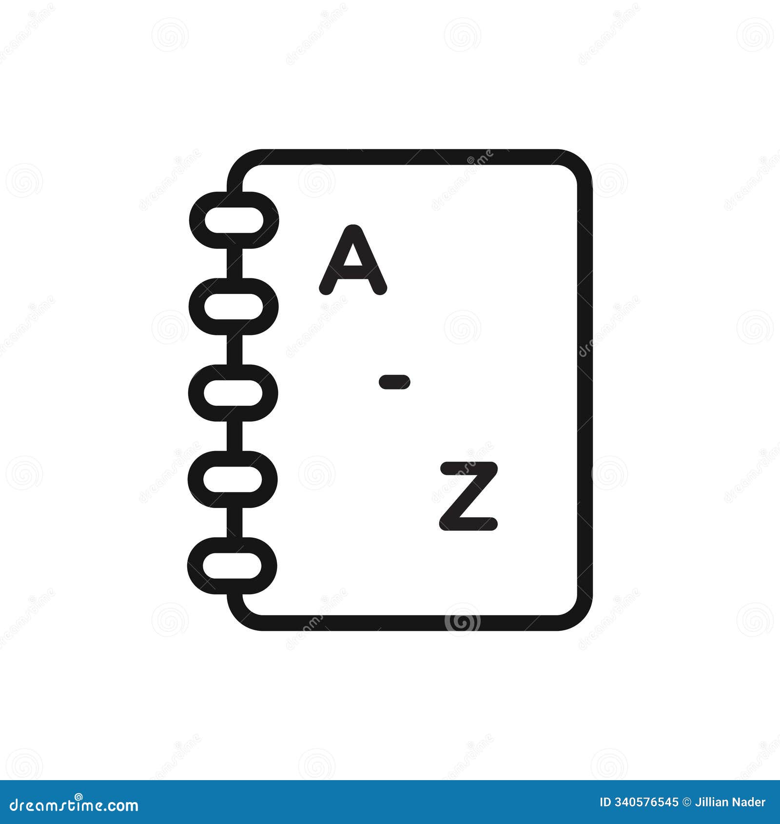 Dictionaries Icon Depicting Reference Books And Alphabets, Perfect For ...