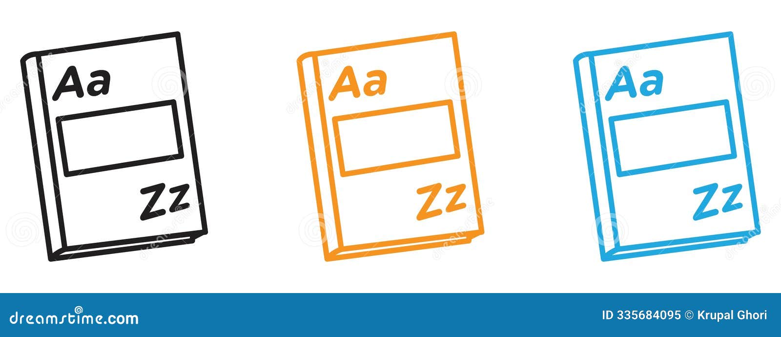 Dictionaries Icon Depicting Reference Books And Alphabets, Perfect For ...