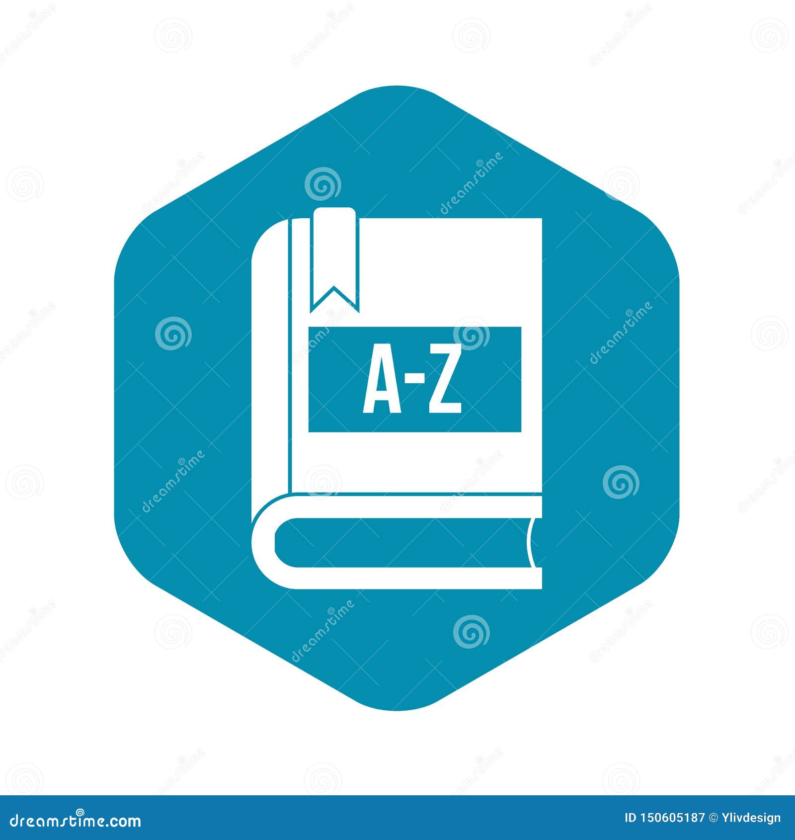 Dictionary Book Icon, Simple Style Stock Vector - Illustration of ...