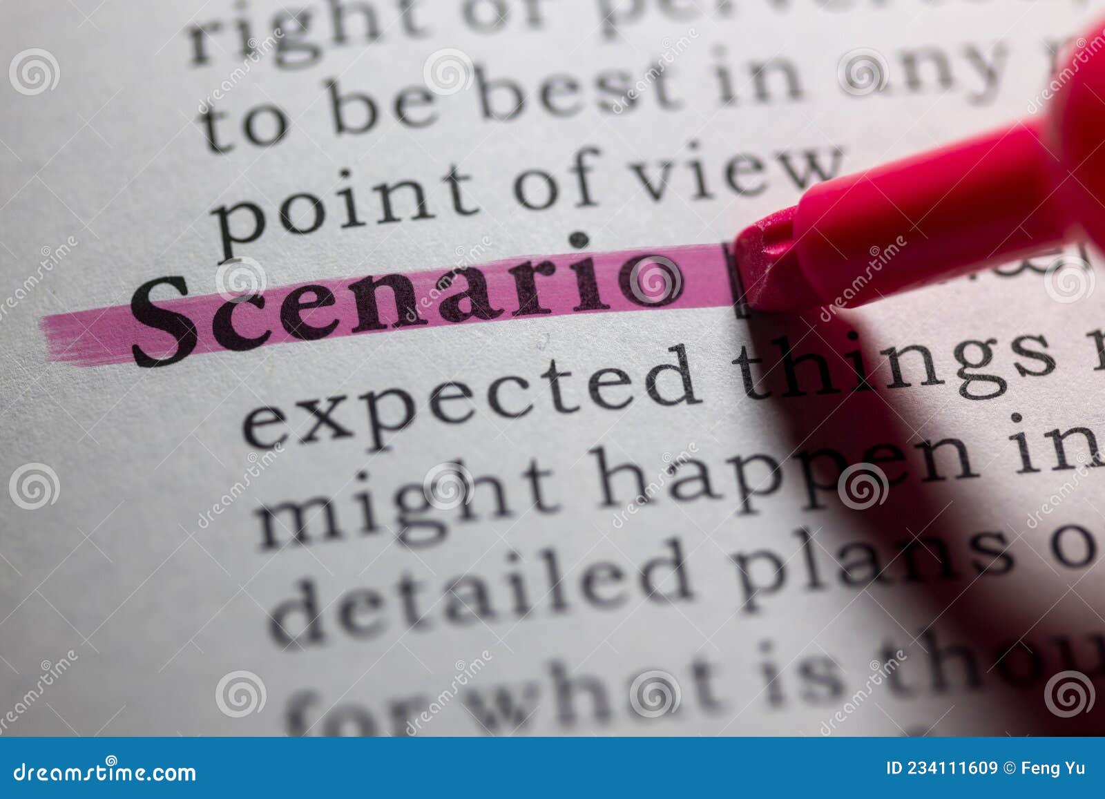 Scenario Word On Wood Cubes Stock Photo | CartoonDealer.com #253837038