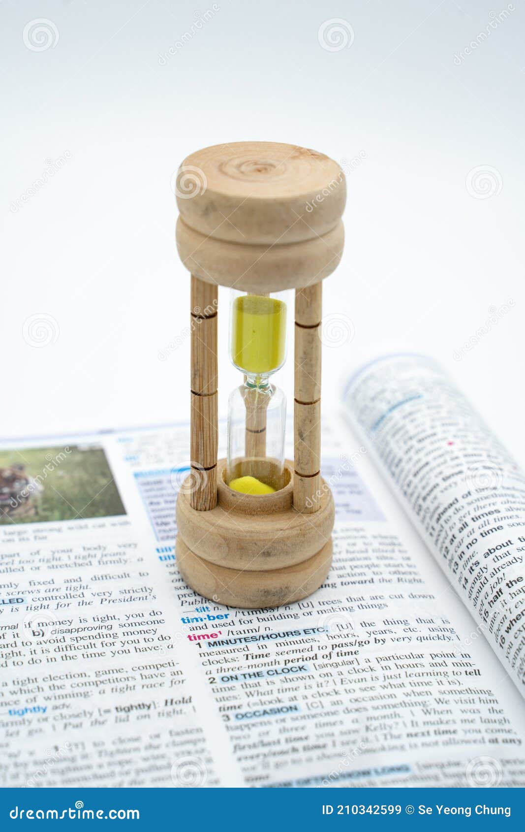 Dictionary Definition of Time Stock Image - Image of bottle, dictionary ...