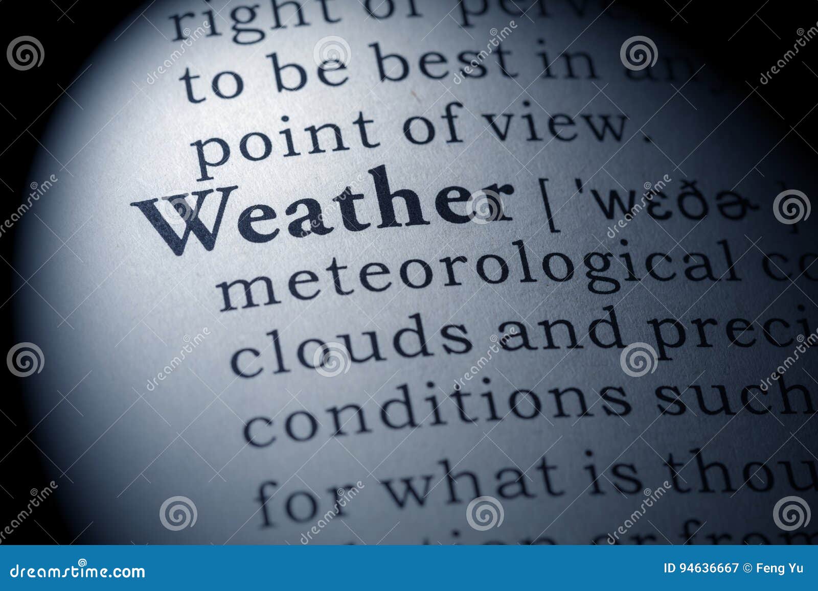 Dictionary Definition of Weather Stock Image - Image of dictionary ...