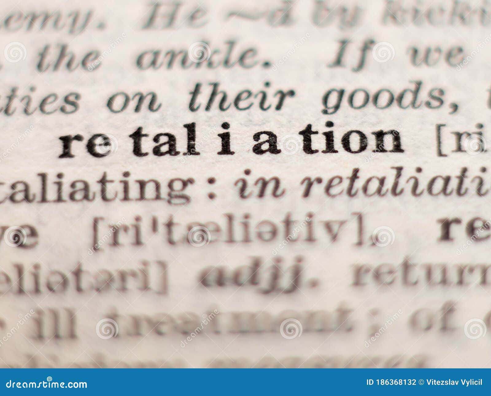 Word Retribution Made Of Wooden Letters Royalty-Free Stock Photography ...