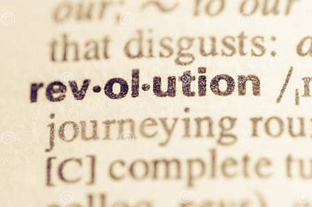 Dictionary Definition of Word Revolution Stock Image - Image of ...