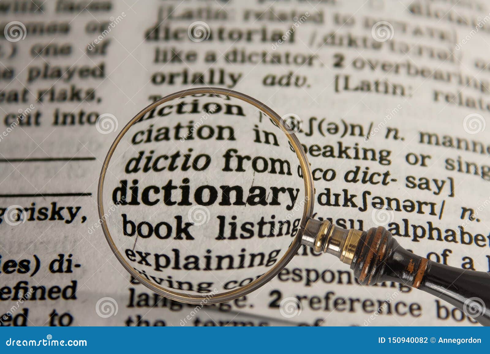 Dictionary in Dictionary stock photo. Image of paper - 150940082
