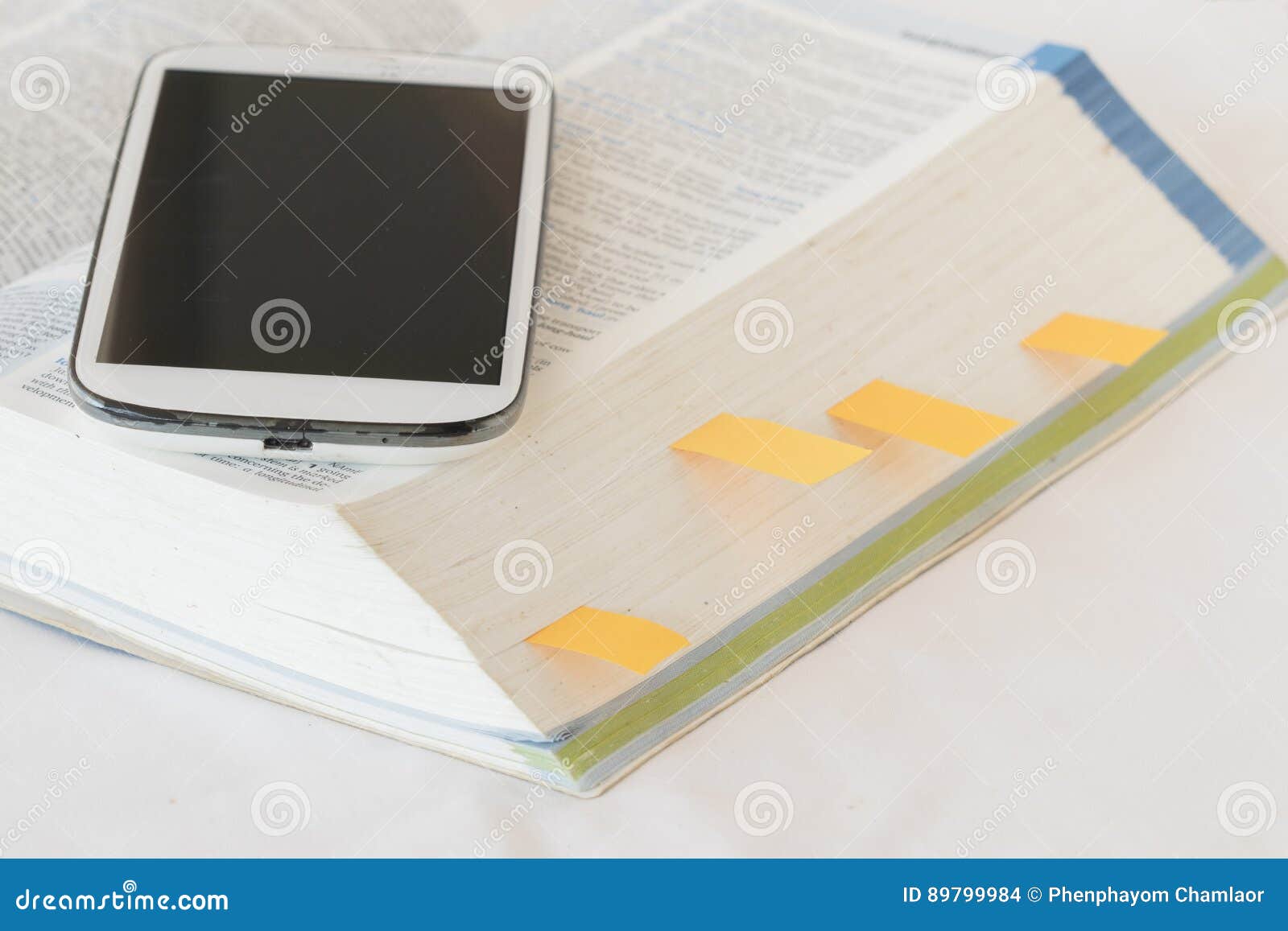Dictionary English for Study on Table White Stock Photo - Image of ...