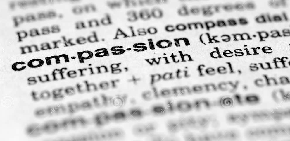 Dictionary Entry for Compassion Stock Photo - Image of closeup ...