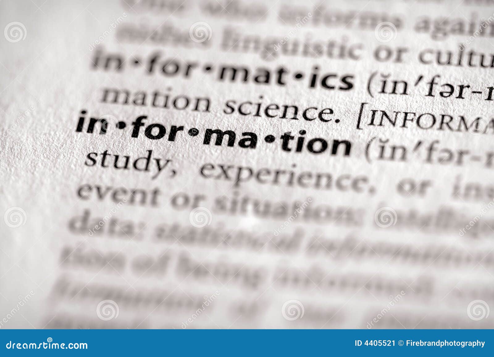 Dictionary Series - Info: Information Stock Image - Image of closeup ...