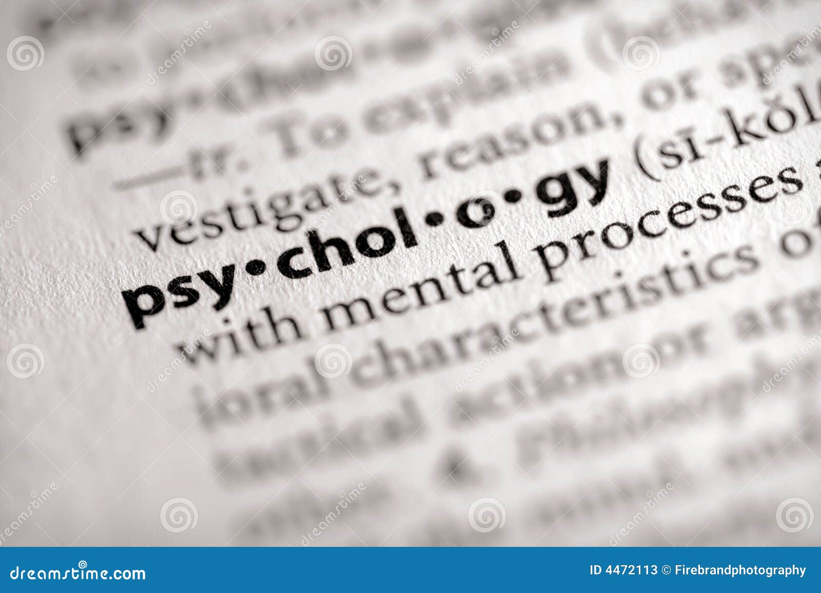 Dictionary Series - Psychology: Psychology Stock Image - Image of ...