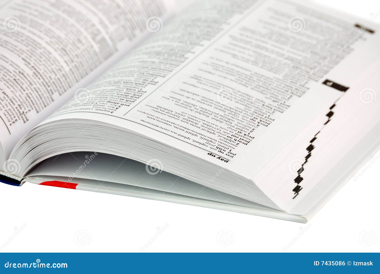 Dictionary on the White Background Stock Photo - Image of book ...