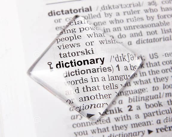 Dictionary stock photo. Image of magnifying, word, book - 42138052