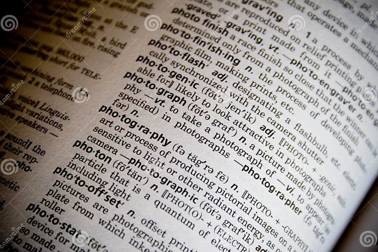 Dictionary Word Photograph stock photo. Image of pronunciation - 5372788