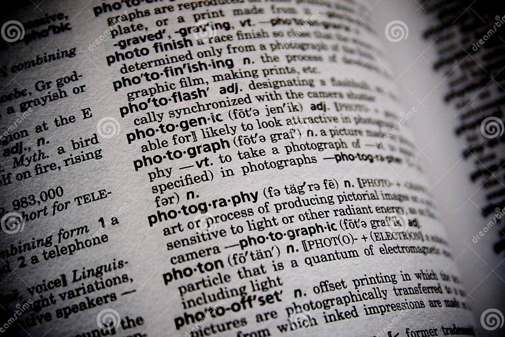 Dictionary Word Photograph stock image. Image of explanation - 5372911