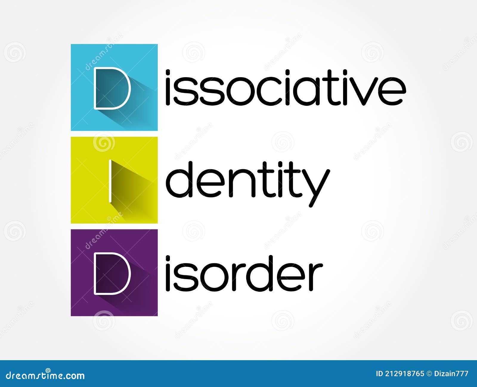 DID - Dissociative Identity Disorder Acronym, Medical Concept ...
