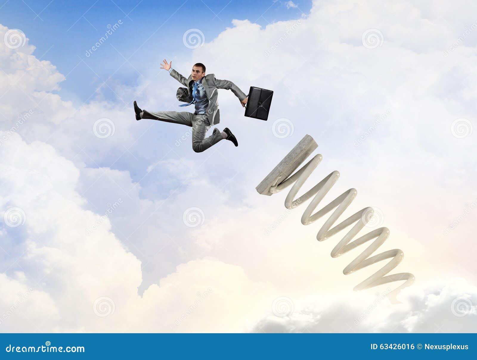 He did great career jump stock photo. Image of fast, jump - 63426016