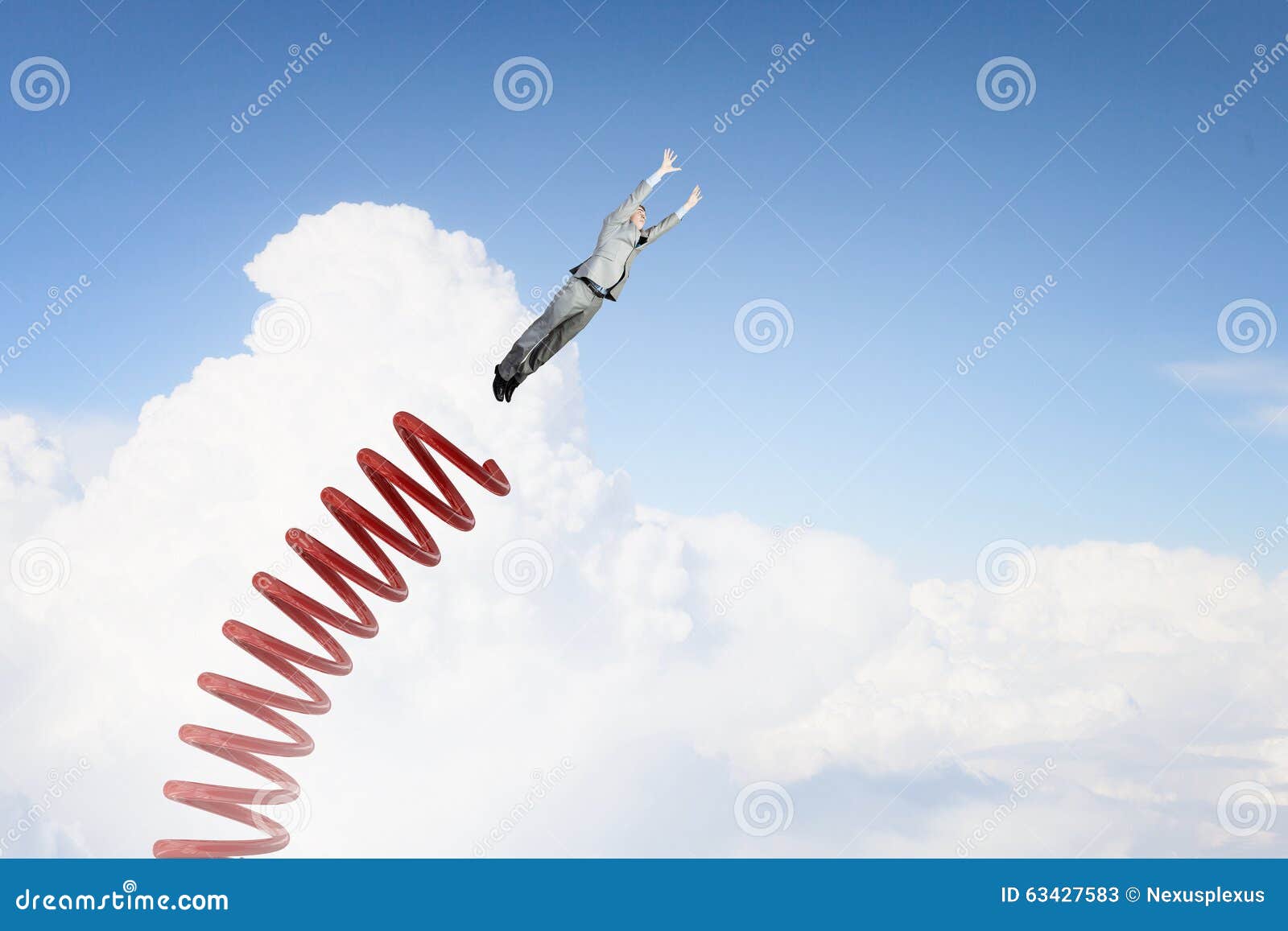 He did great career jump stock image. Image of concept - 63427583