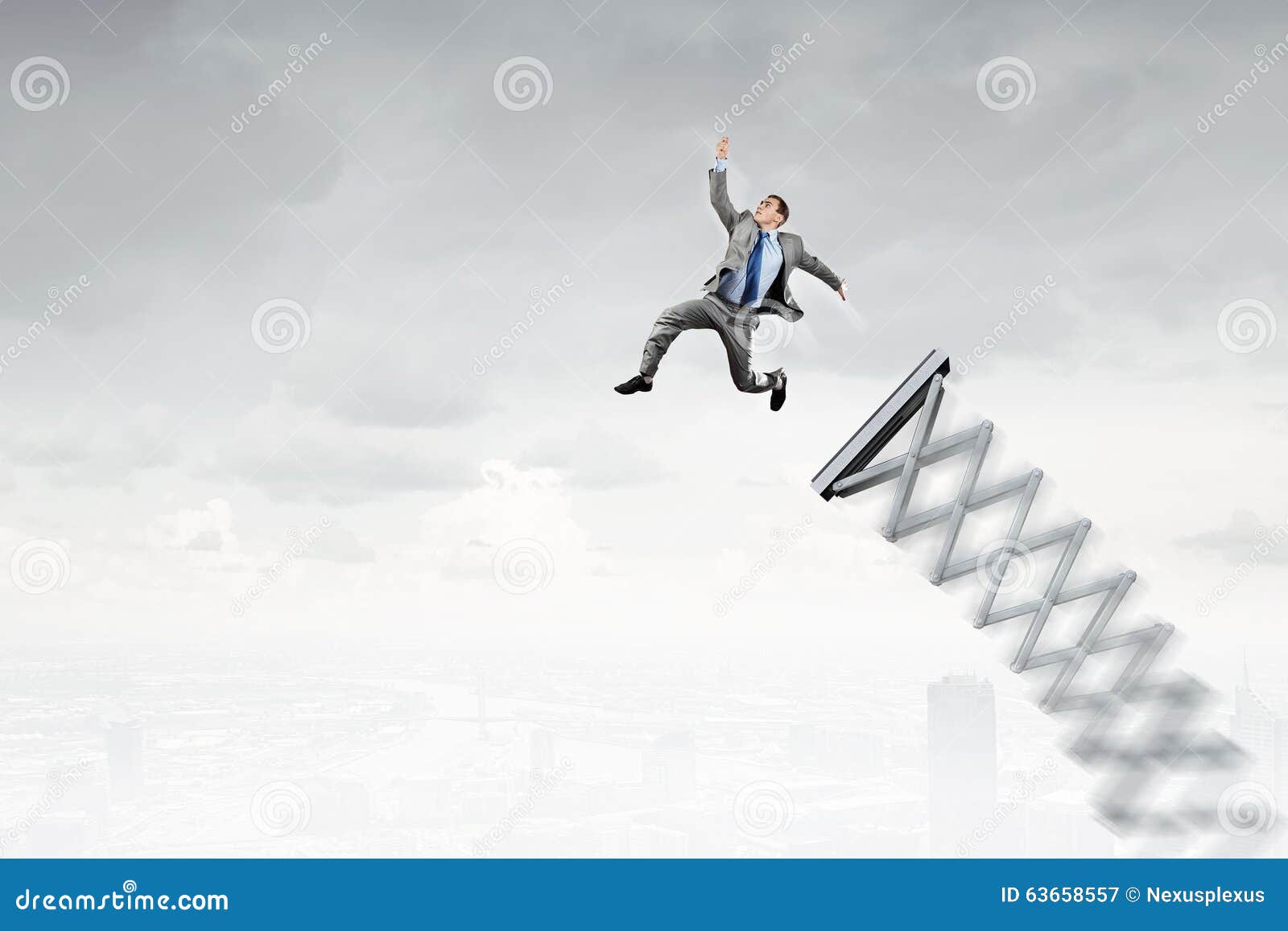 He did great career jump stock image. Image of manager - 63658557