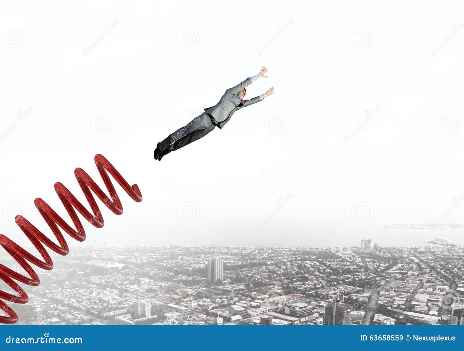 He did great career jump stock image. Image of manager - 63658559