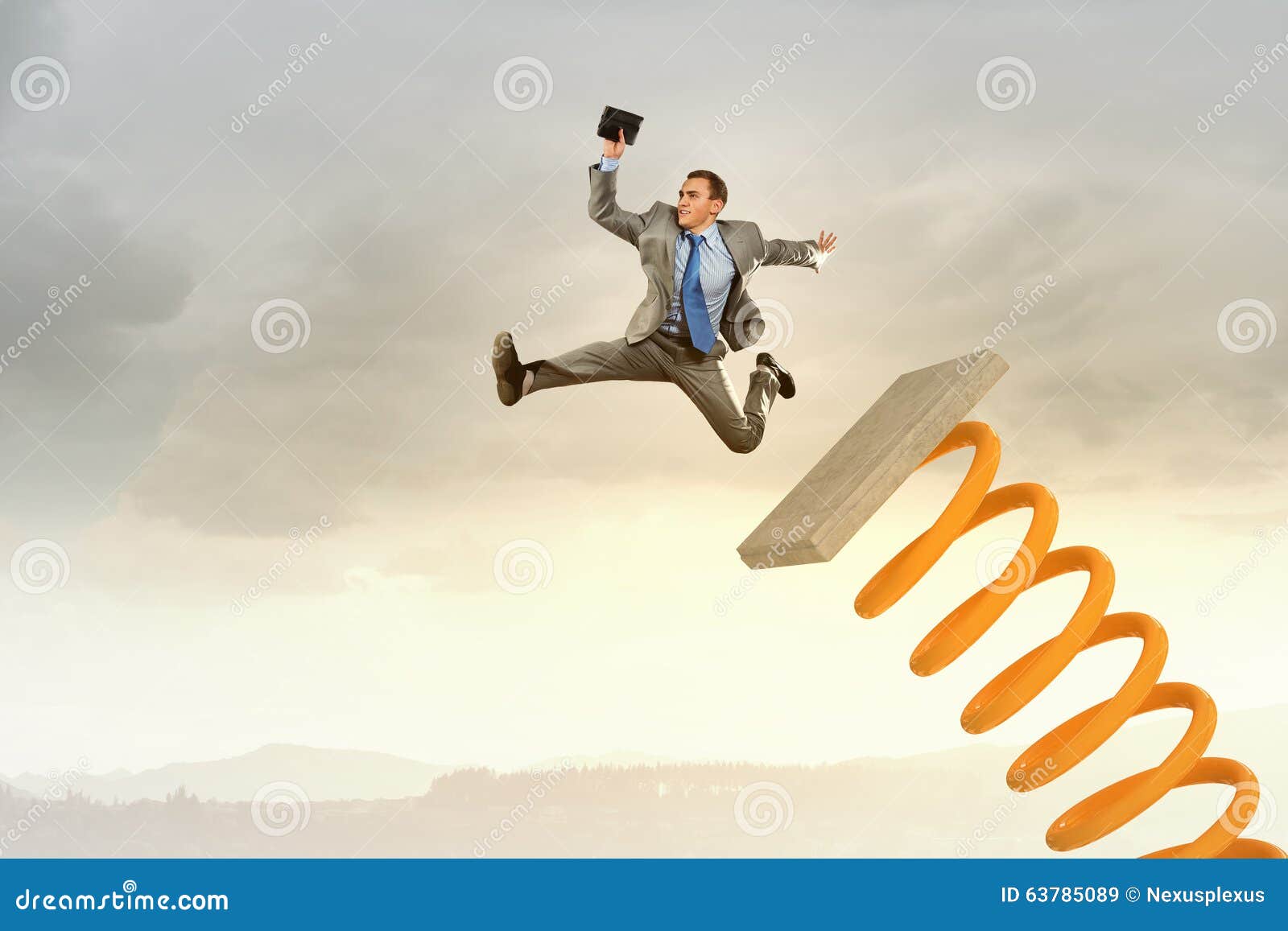 He did great career jump stock image. Image of leader - 63785089