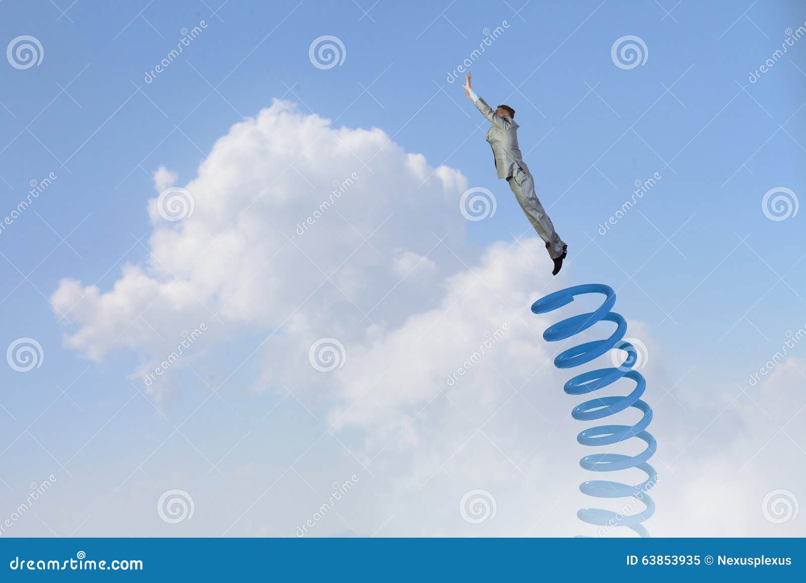He did great career jump stock image. Image of idea, work - 63853935