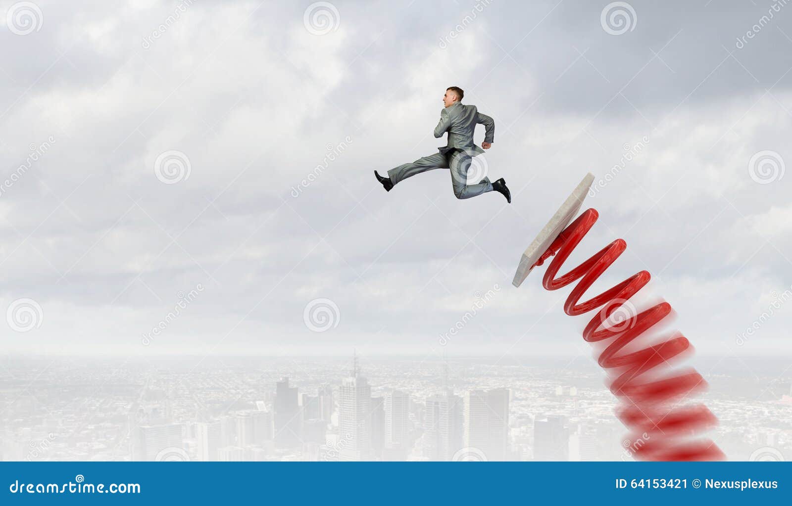 He did great career jump stock image. Image of funny - 64153421