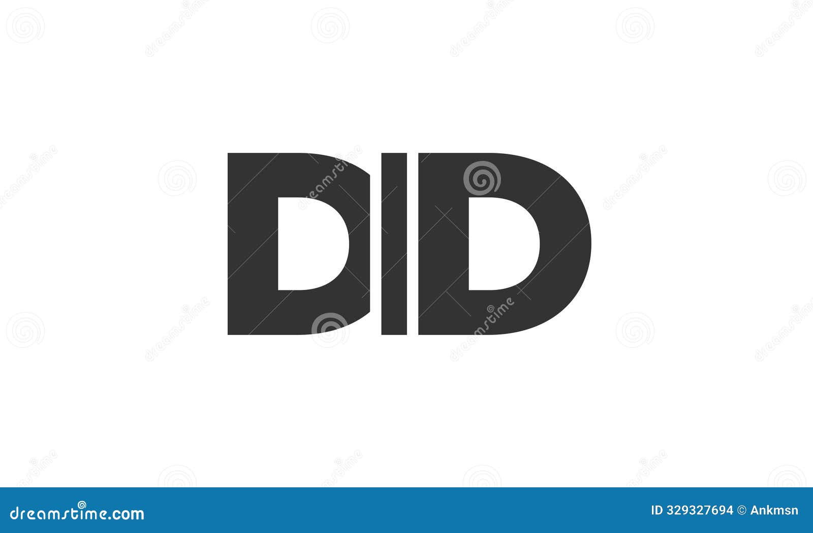 DID Logo Design Template with Strong and Modern Bold Text. Initial ...