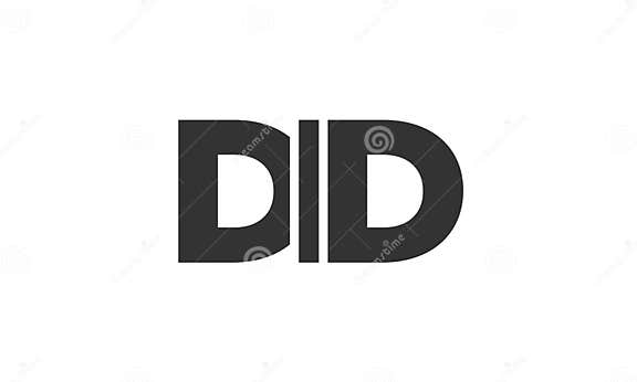 DID Logo Design Template with Strong and Modern Bold Text. Initial ...