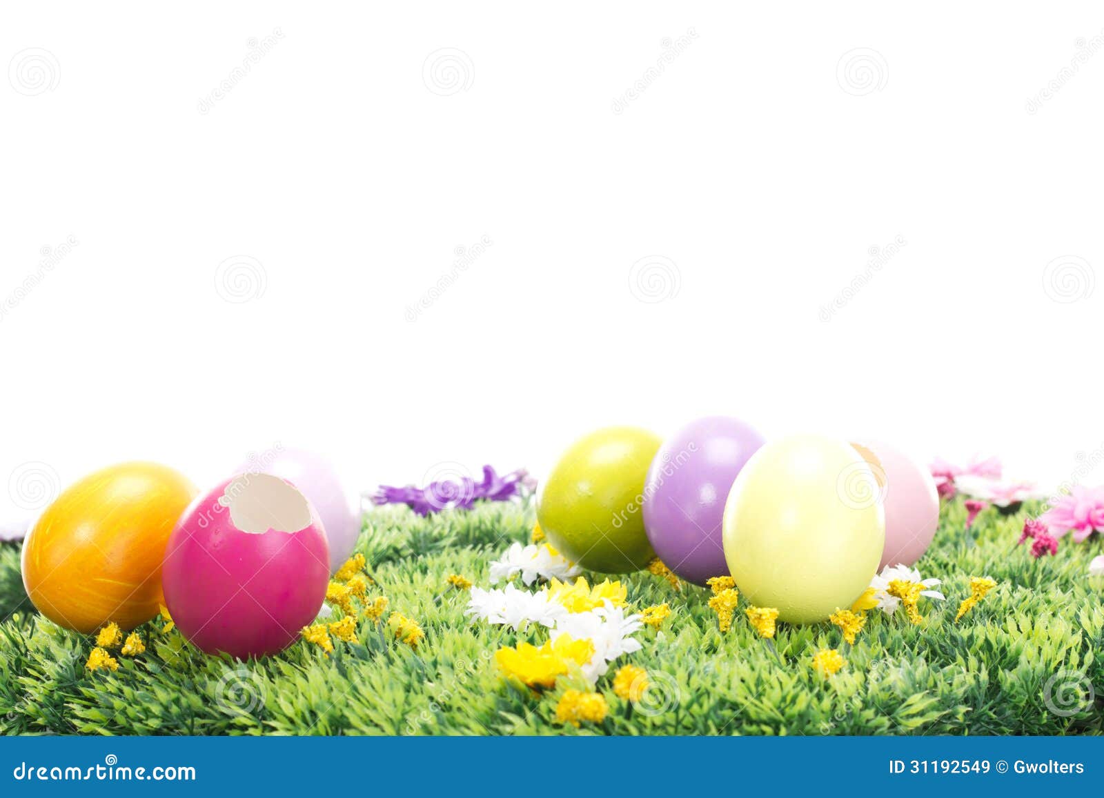 Did You Find All Easter Eggs? Stock Image - Image of lawn, colorful ...