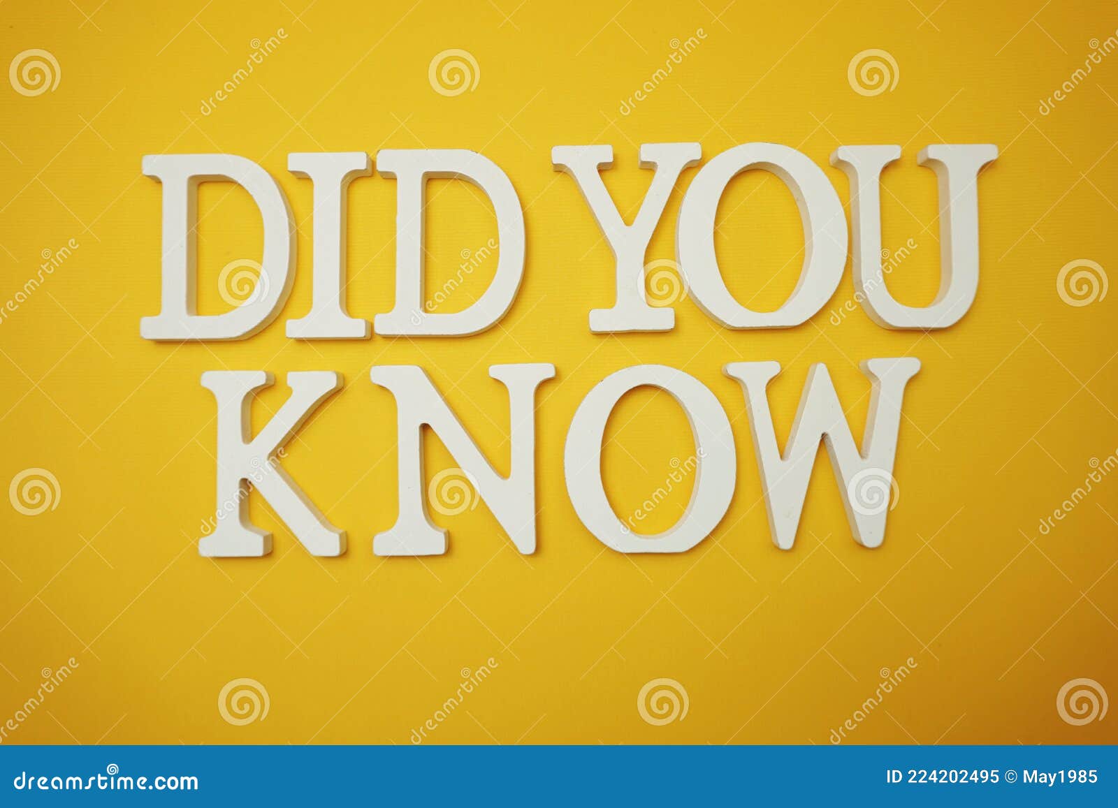 Did You Know Alphabet Letters With Gears Element On Navy Blue ...