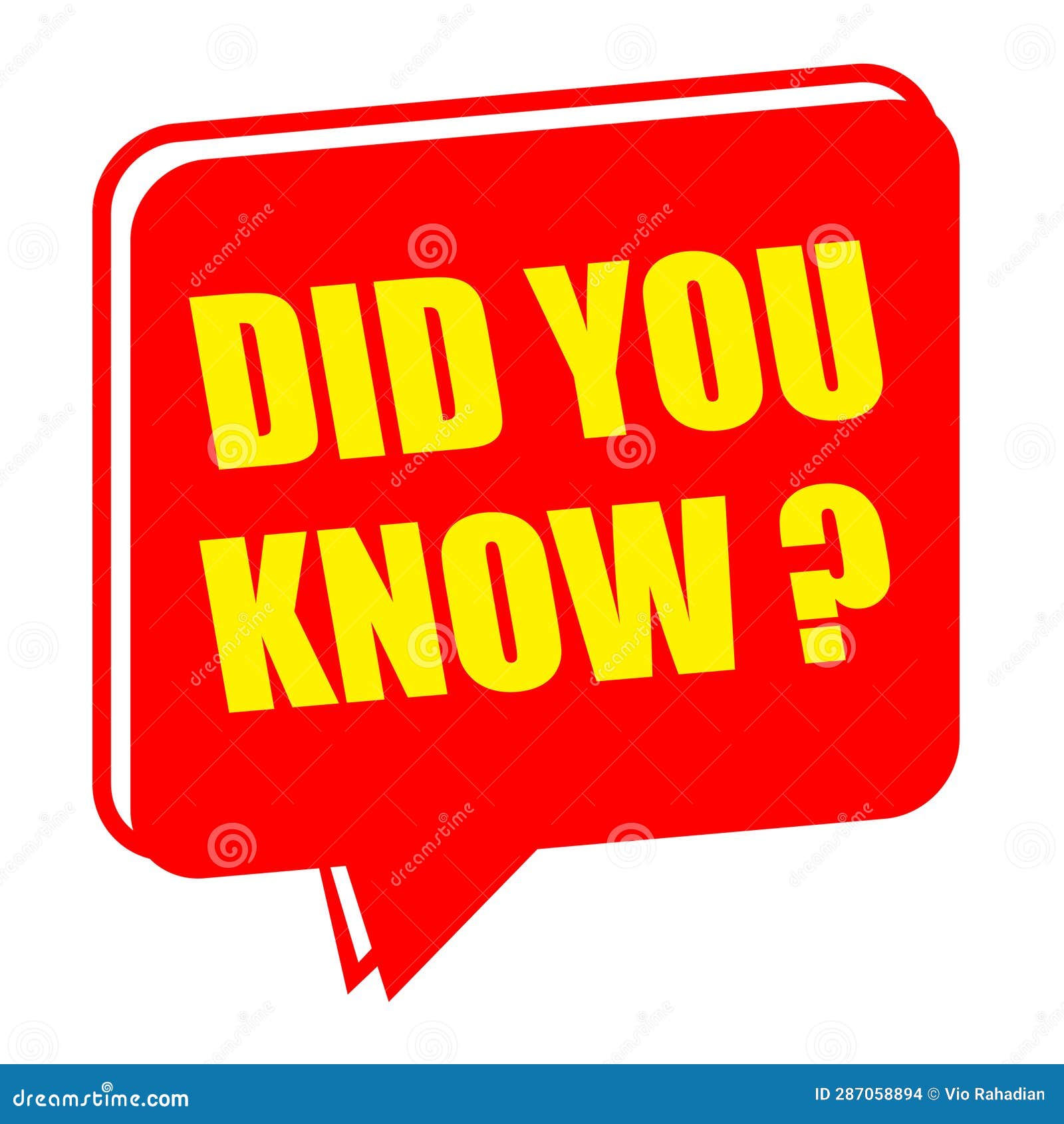 Did You Know Banner Text, Did You Know Design with Typography Stock ...