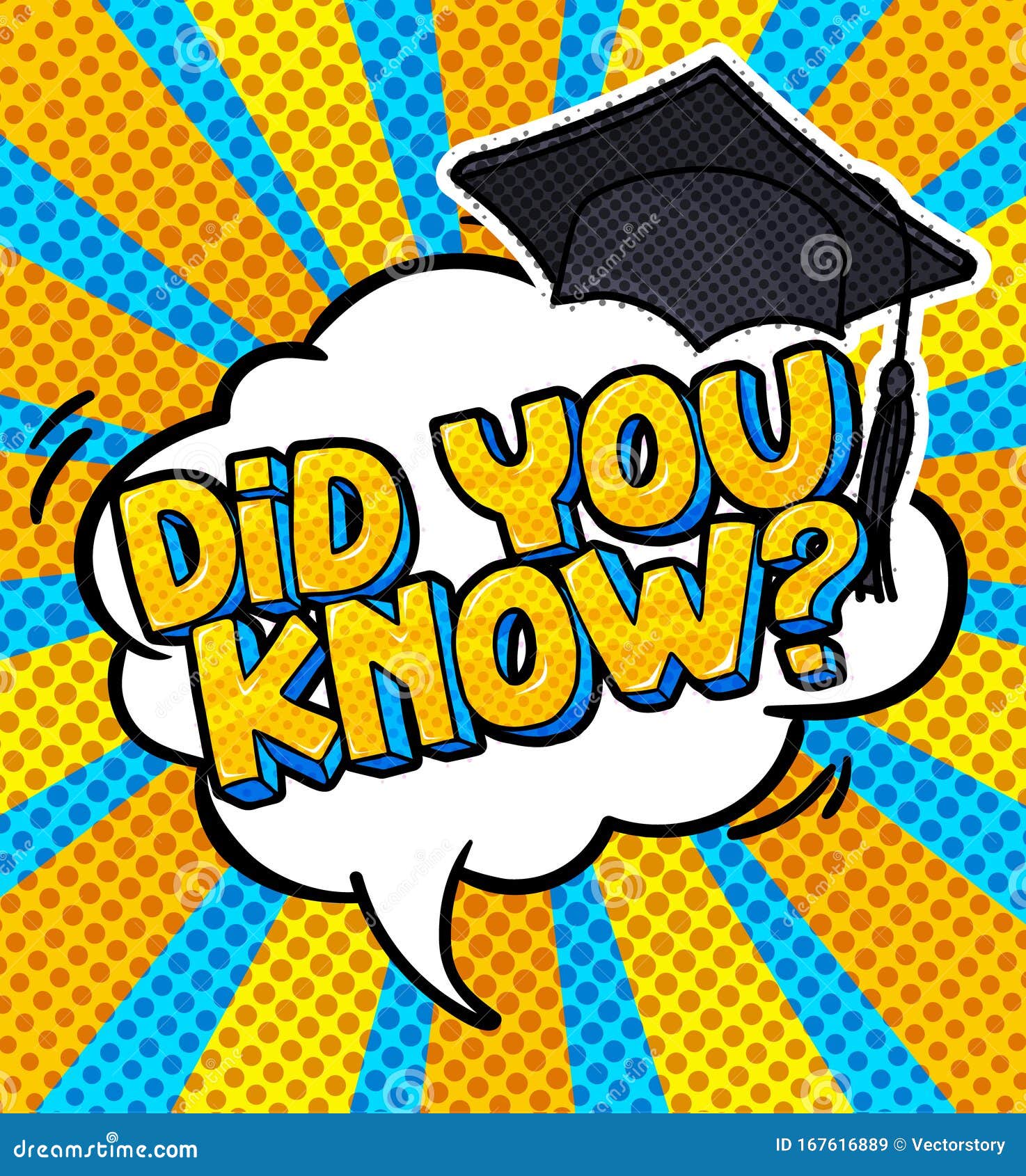 Did You Know Comic In Flat Style. Question Mark Cartoon Vector ...