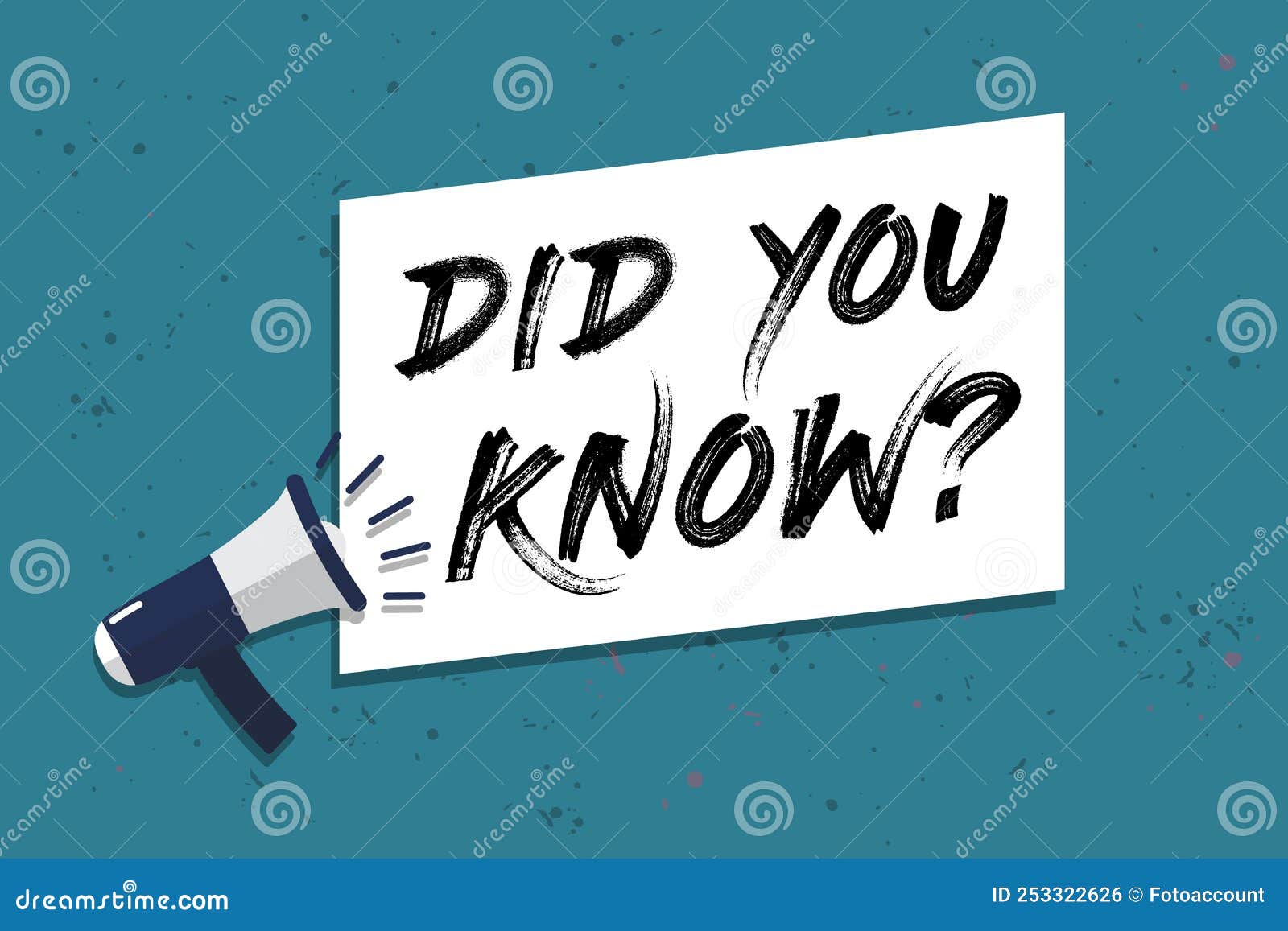 Did You Know Concept Template - Vector Illustration Isolated on ...