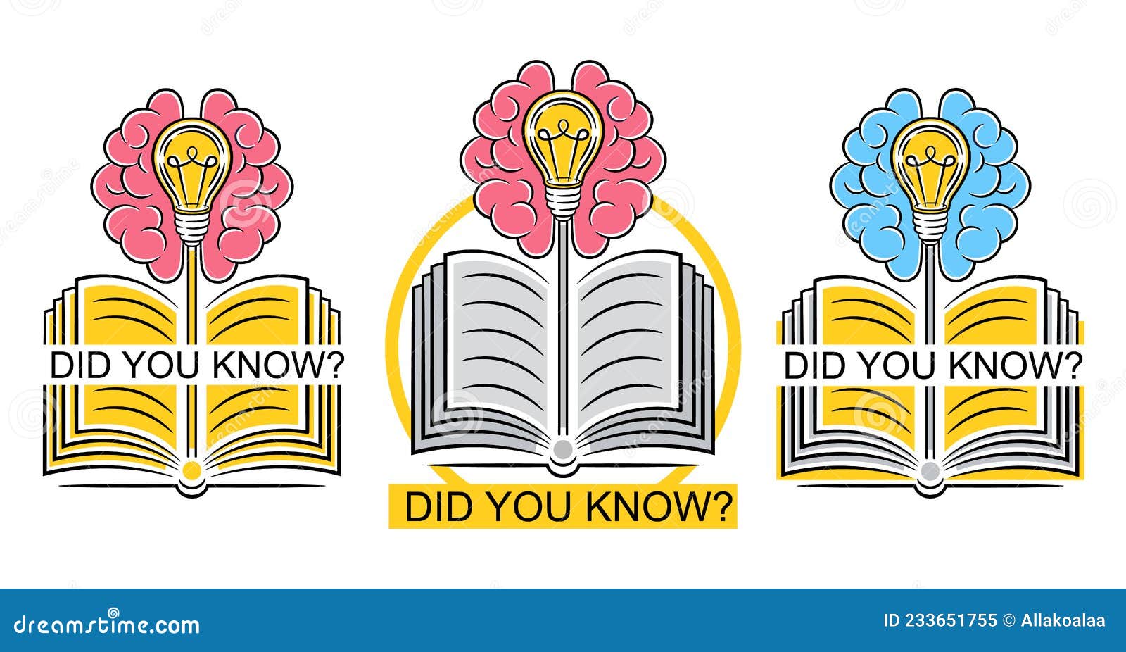 Did You Know Icon Set. Education Interesting Information, Fun Fact ...
