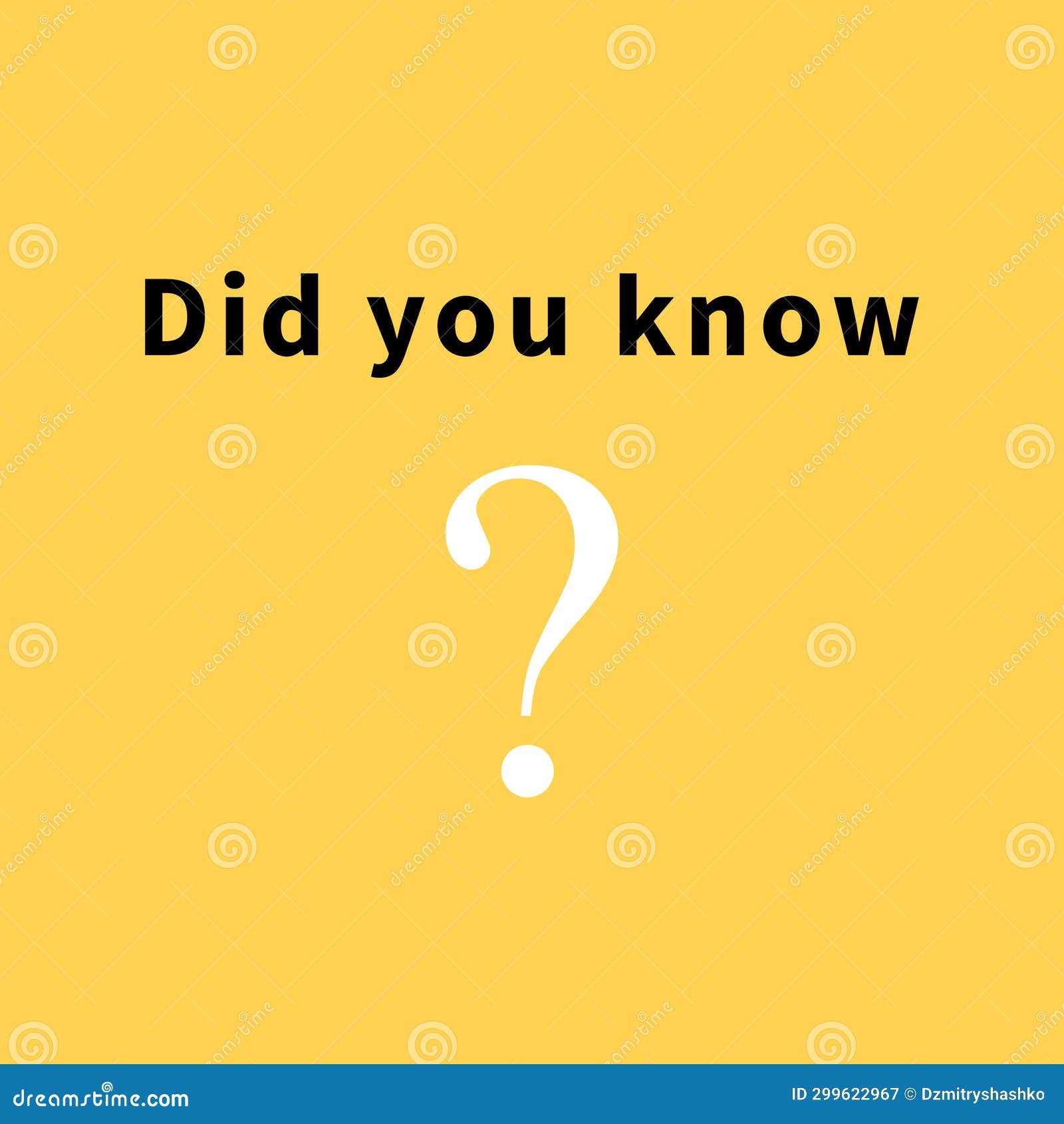 Did you know poster image stock illustration. Illustration of template ...