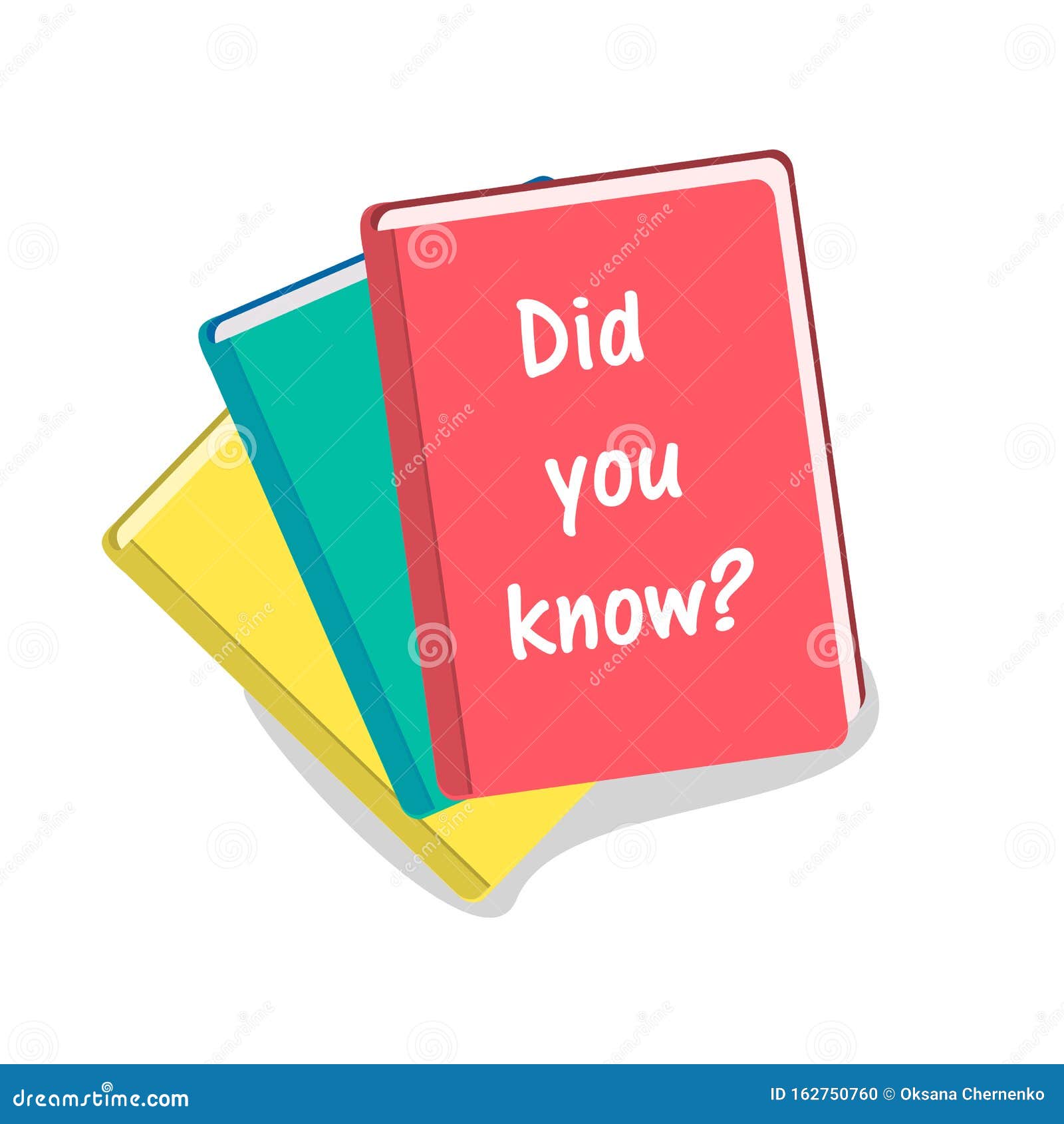Did You Know Question. Book with Text Stock Vector - Illustration of ...