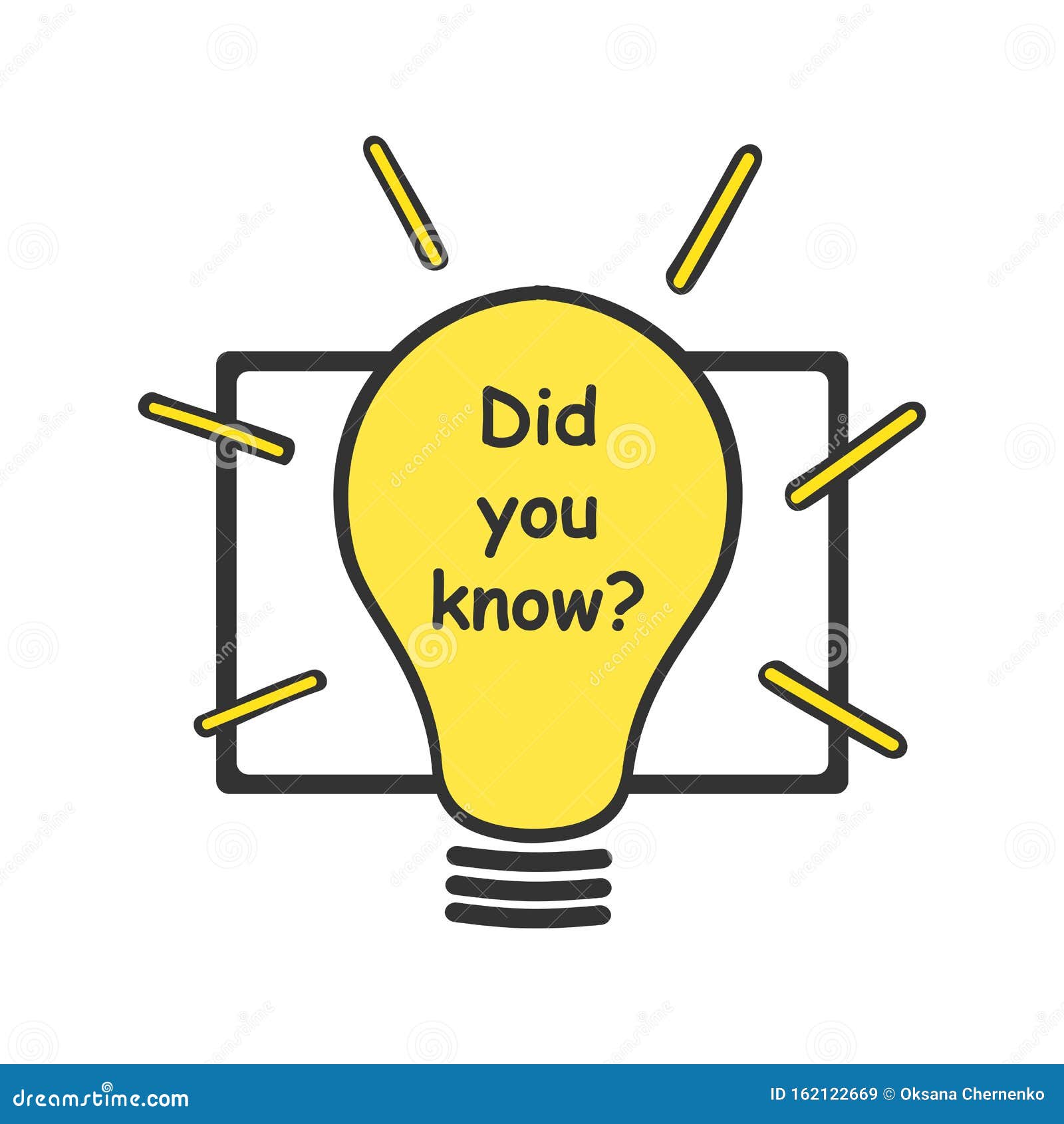 Did You Know Question. Lightbulb with Text Stock Vector - Illustration ... Did You Know Question. Lightbulb with Text Stock Vector - Illustration ...