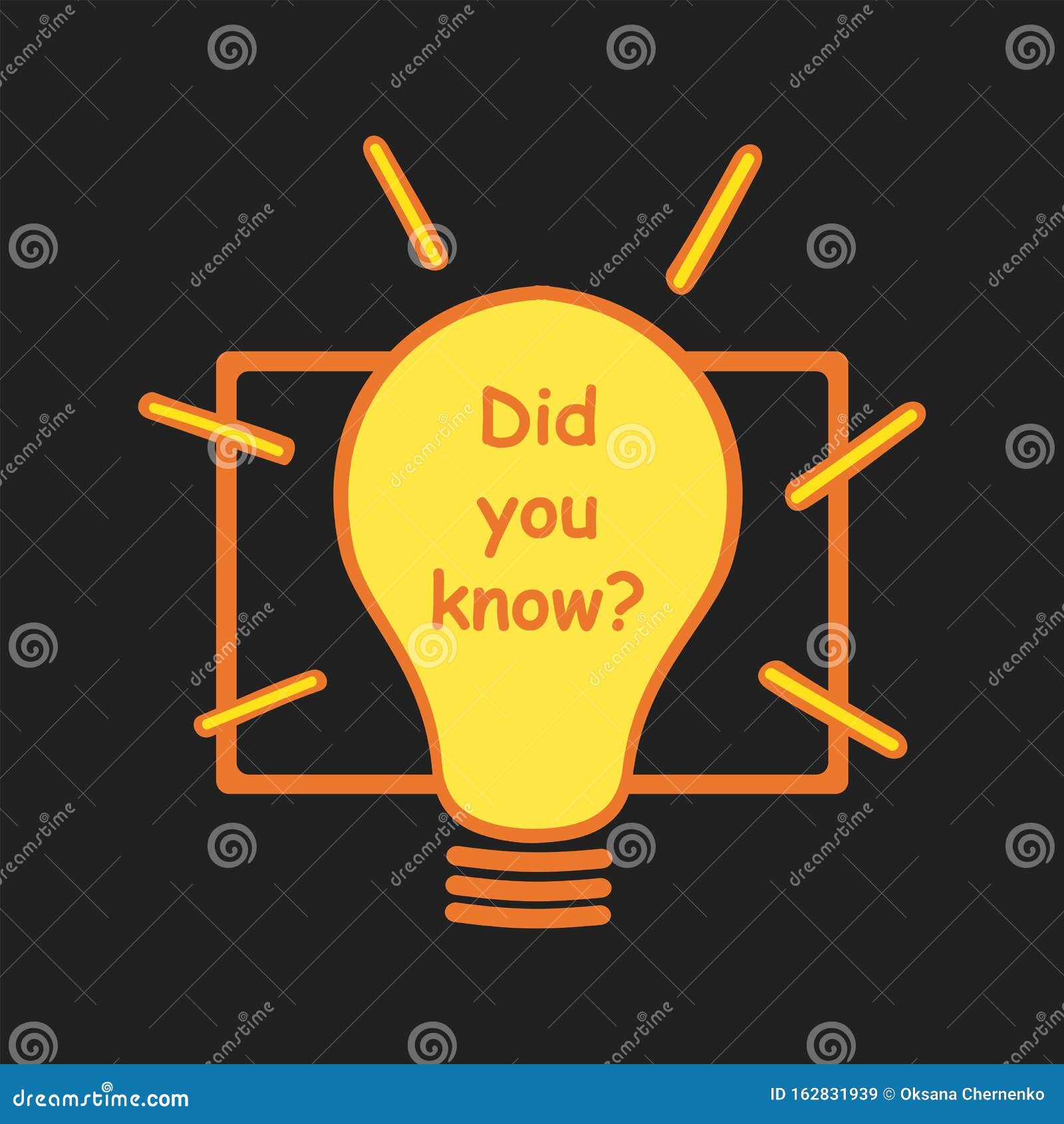 Did You Know Question. Lightbulb with Text Stock Vector - Illustration ... Did You Know Question. Lightbulb with Text Stock Vector - Illustration ...