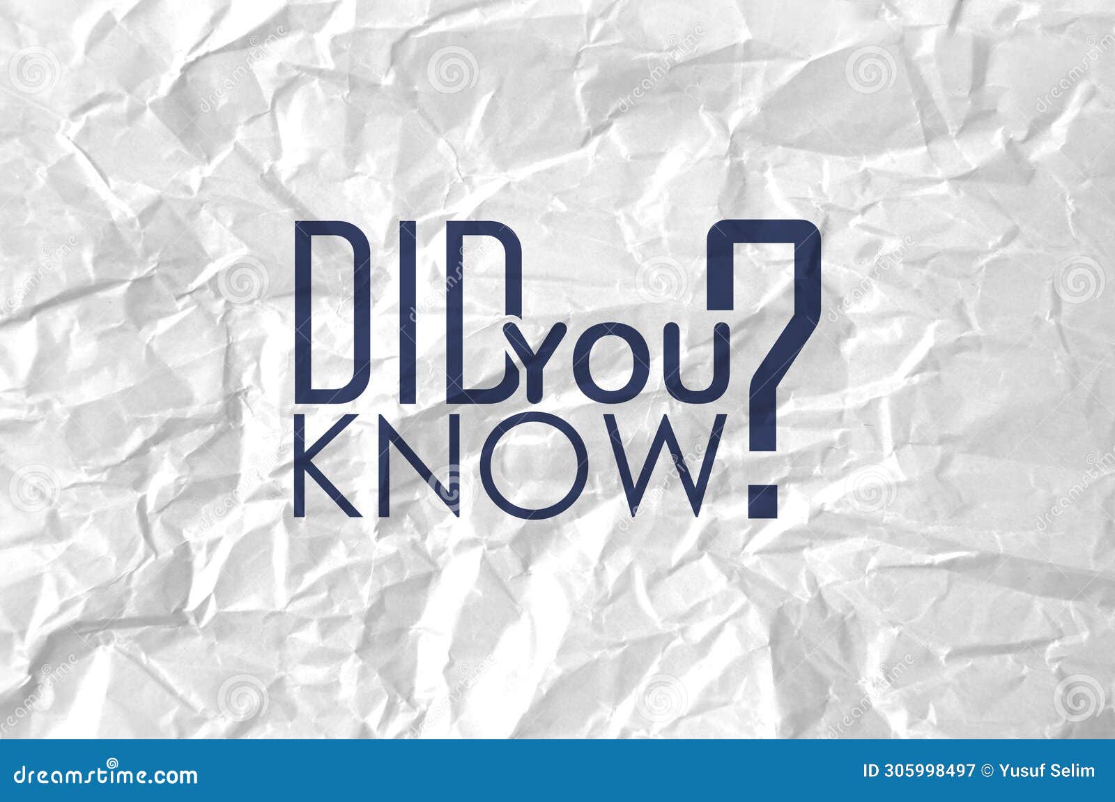 Did You Know Sign on White Background Stock Image - Image of conceptual ...