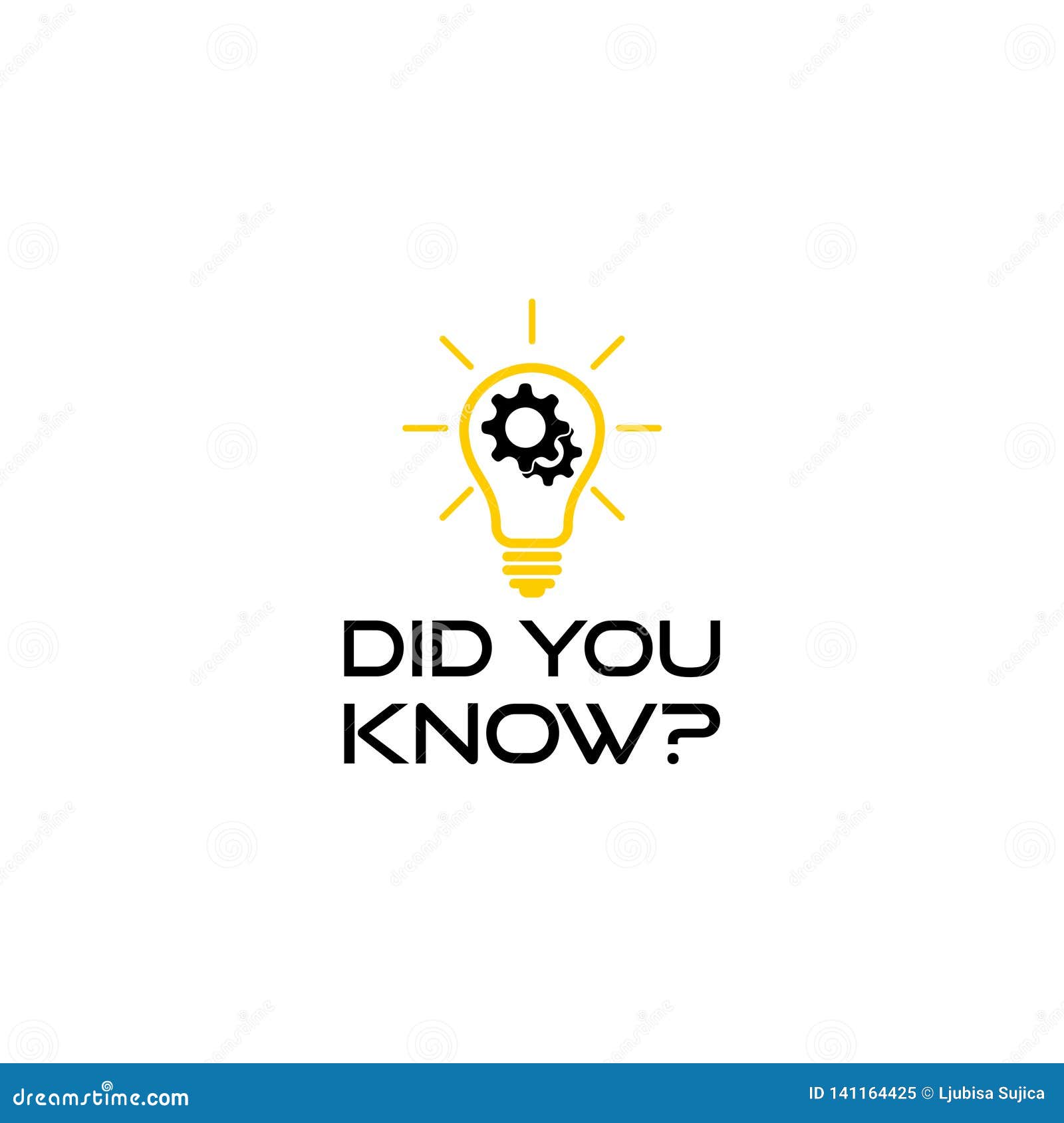 Did You Know? Simple Vector Icon Stock Vector - Illustration of ...