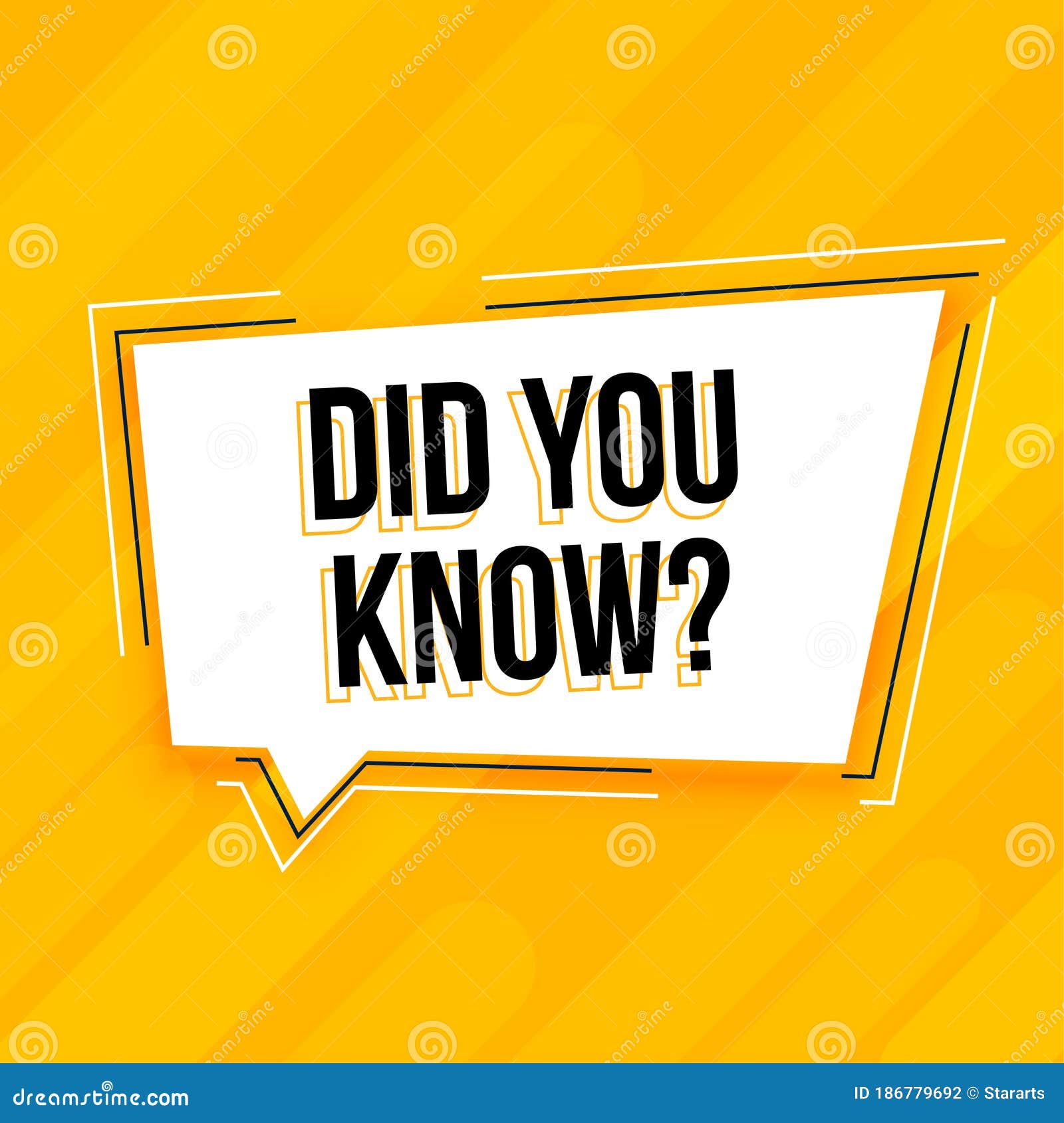 Did You Know Comic In Flat Style. Question Mark Cartoon Vector ...