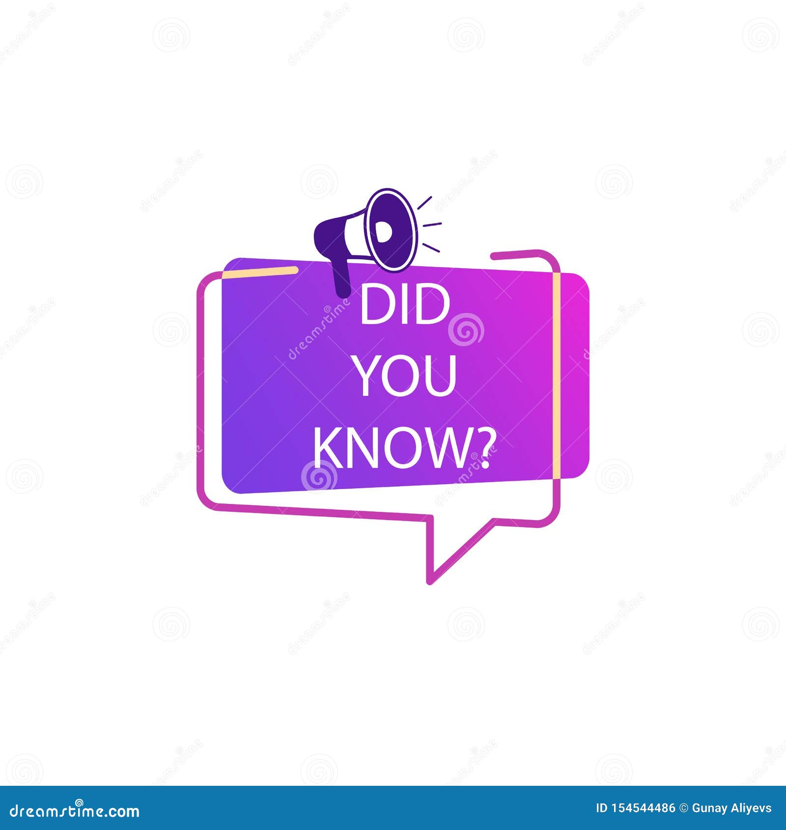 Did You Know? Tag, Color, Megaphone, Purple Icon Stock Illustration ... Did You Know? Tag, Color, Megaphone, Purple Icon Stock Illustration ...