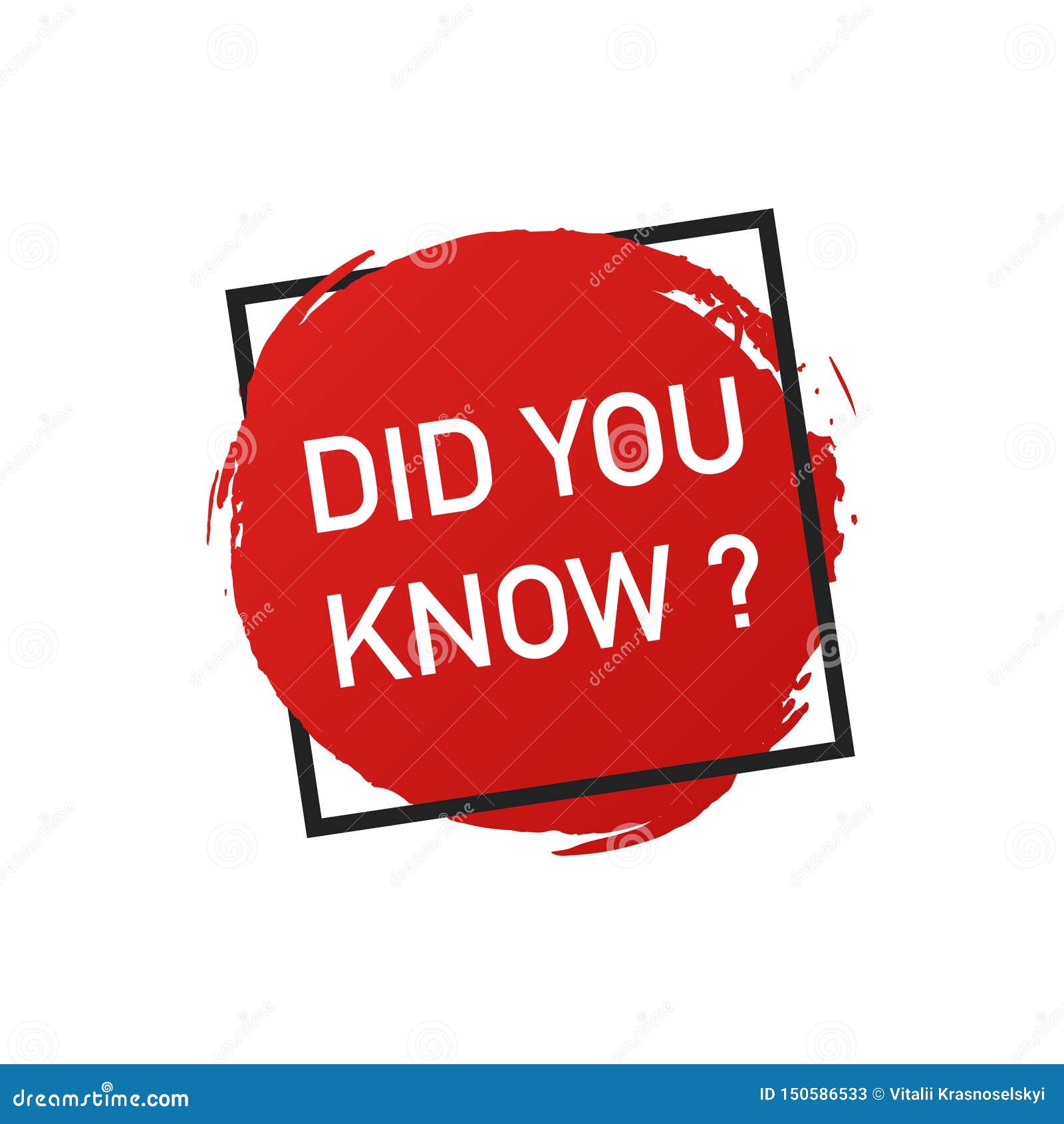 Did You Know Text Creative Banner. Vector Stock Vector - Illustration ...