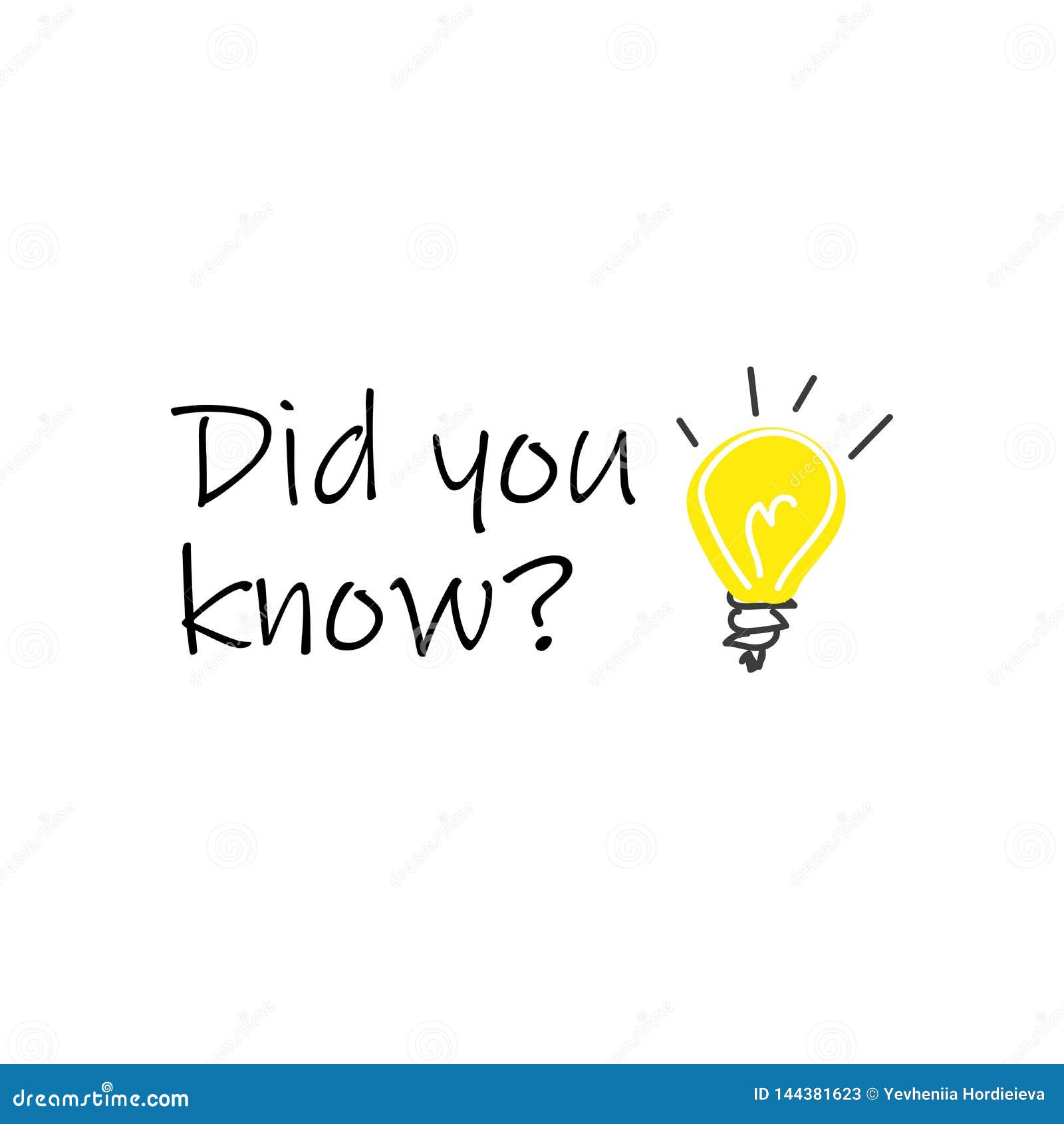 Did You Know, Fun Fact, Idea Or Advice Message, Useful Knowledge Or ...