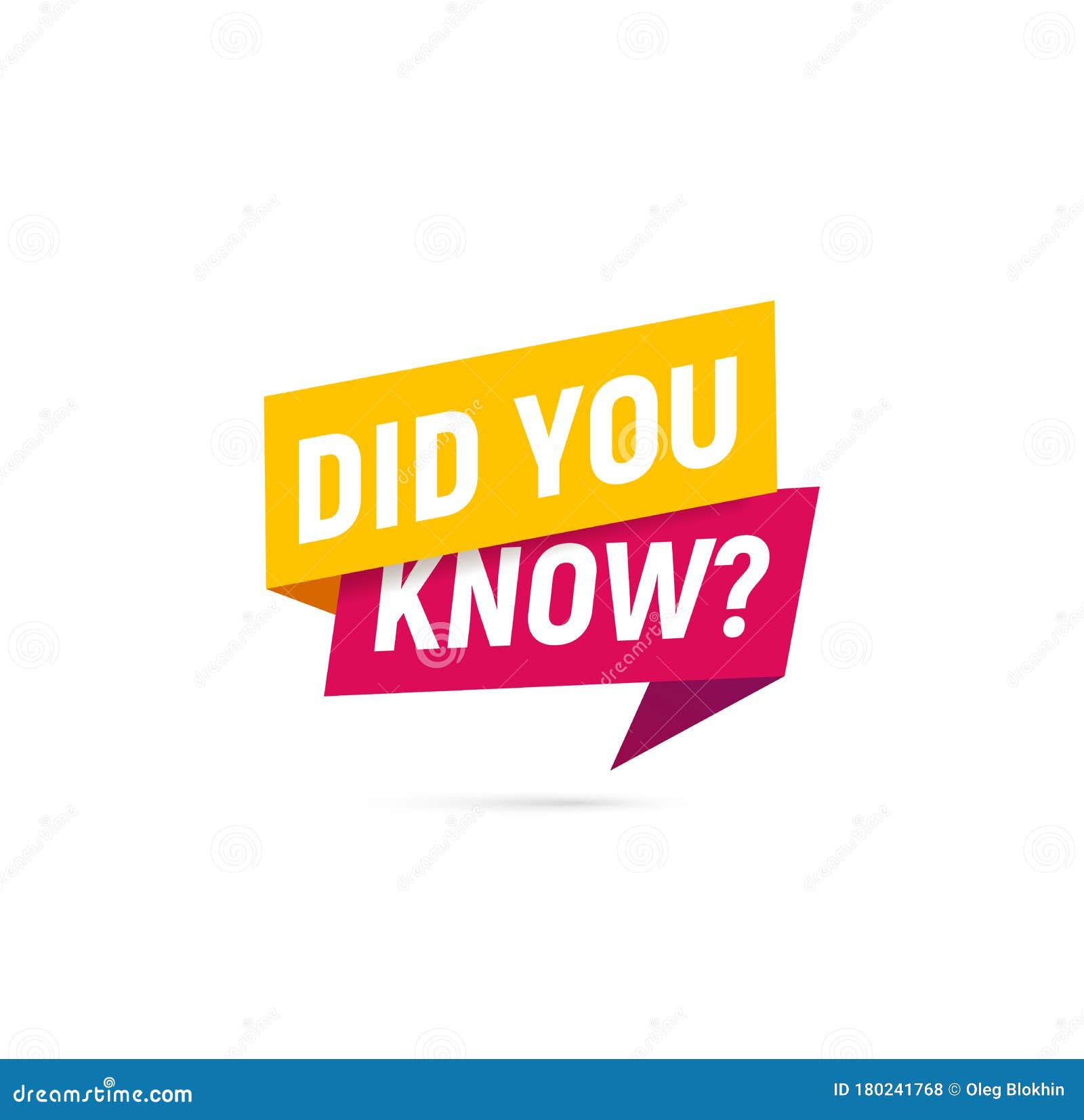 Did You Know Vector Template Post Icon For Social Media Background, Fun ...