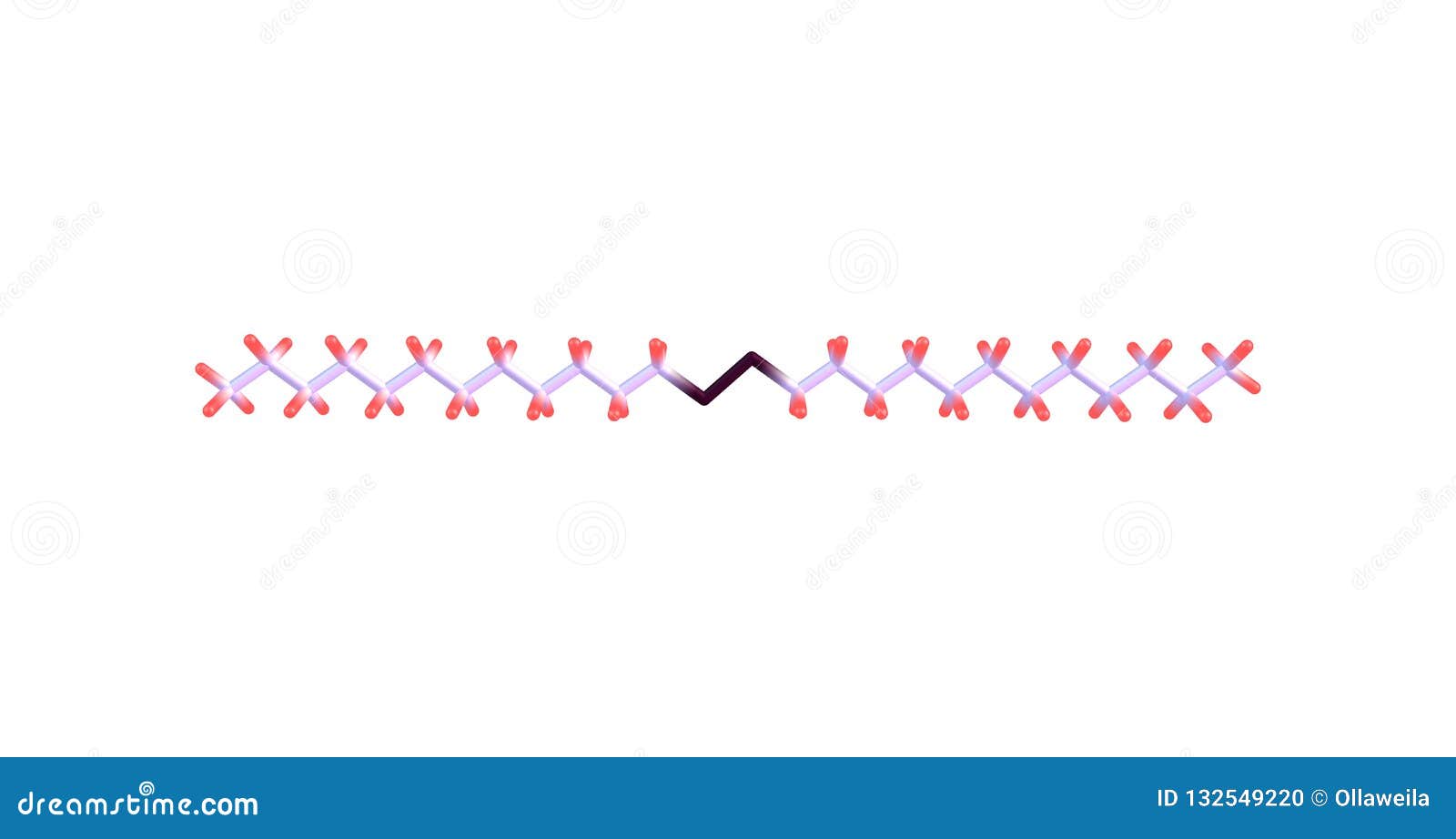 Didodecyl Disulfide Molecular Structure Isolated on White Stock ...