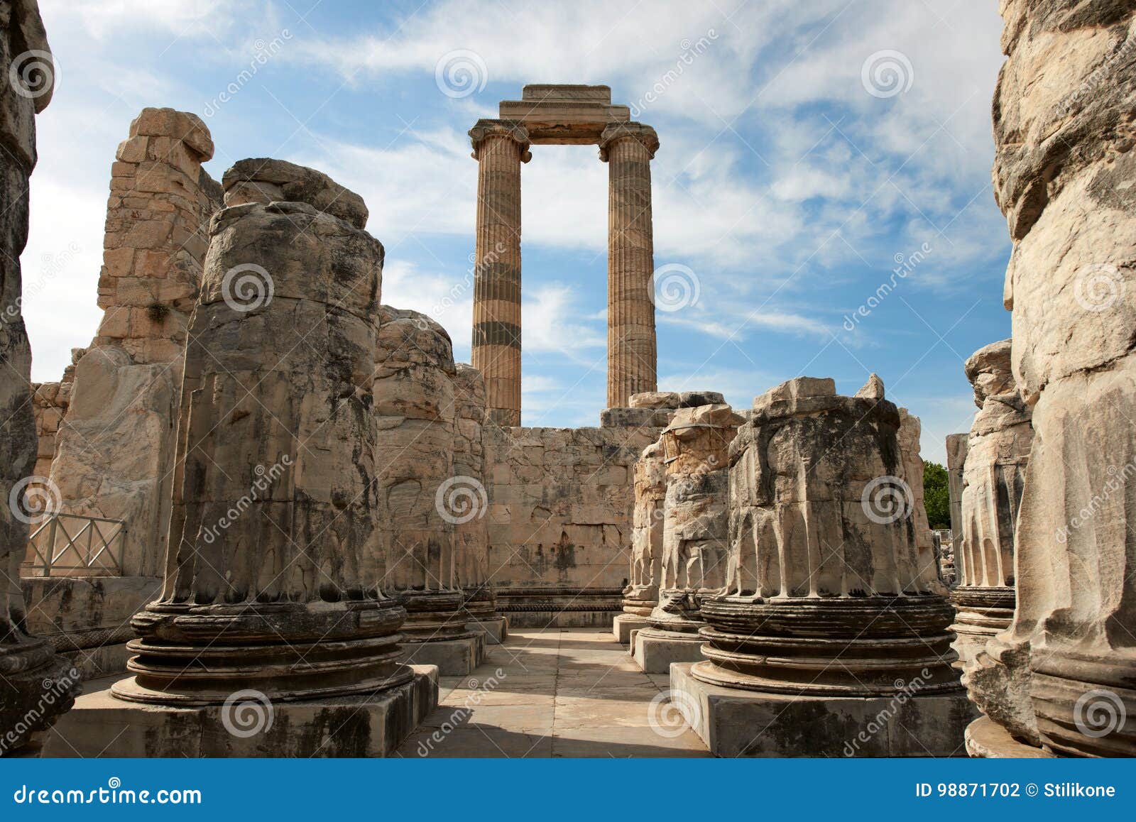 Didyma Apollo Temple, Turkey Stock Photo - Image of seljuk, ancient ...
