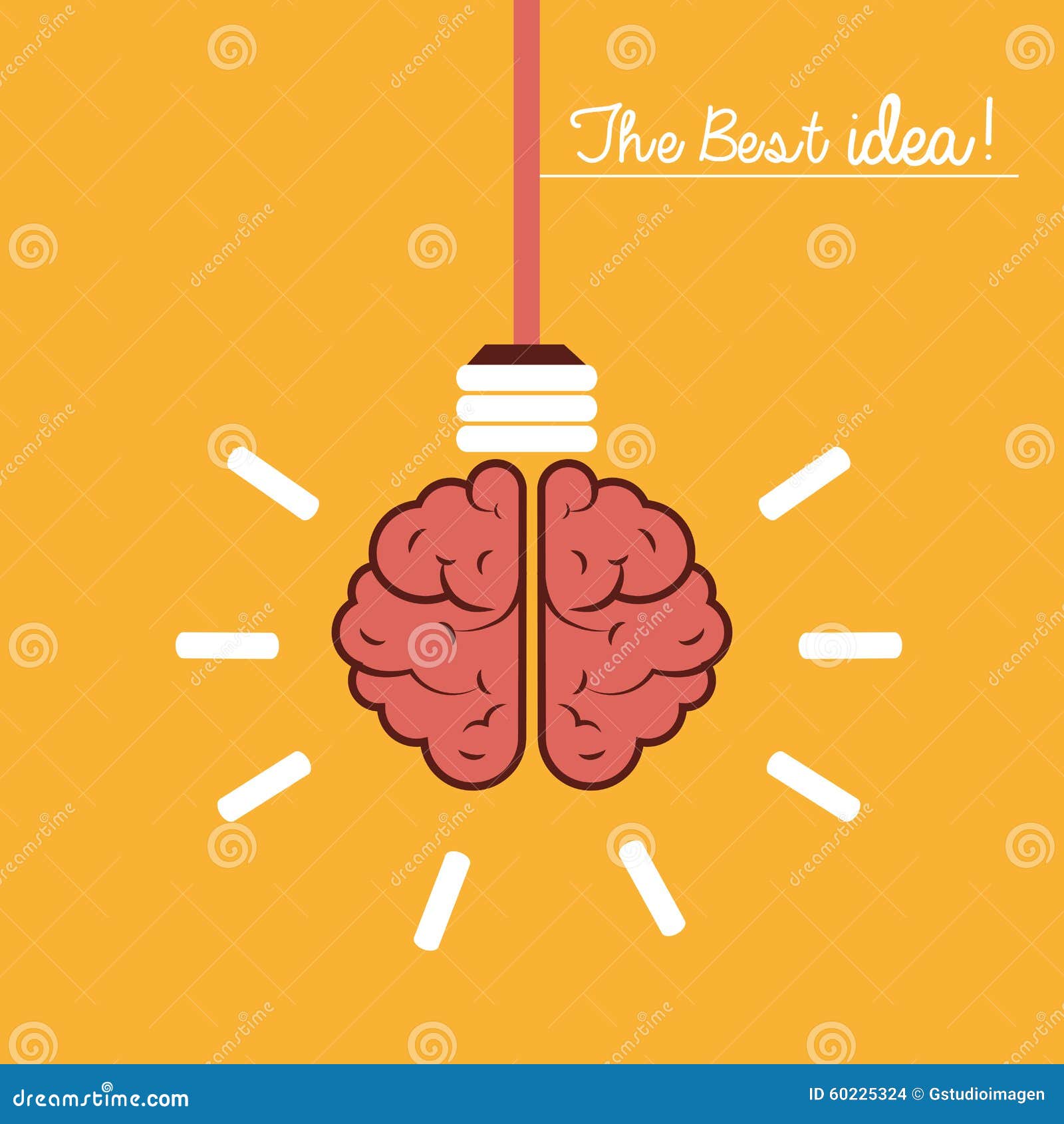 Die beste Idee vektor abbildung. Illustration von erfolg - 60225324