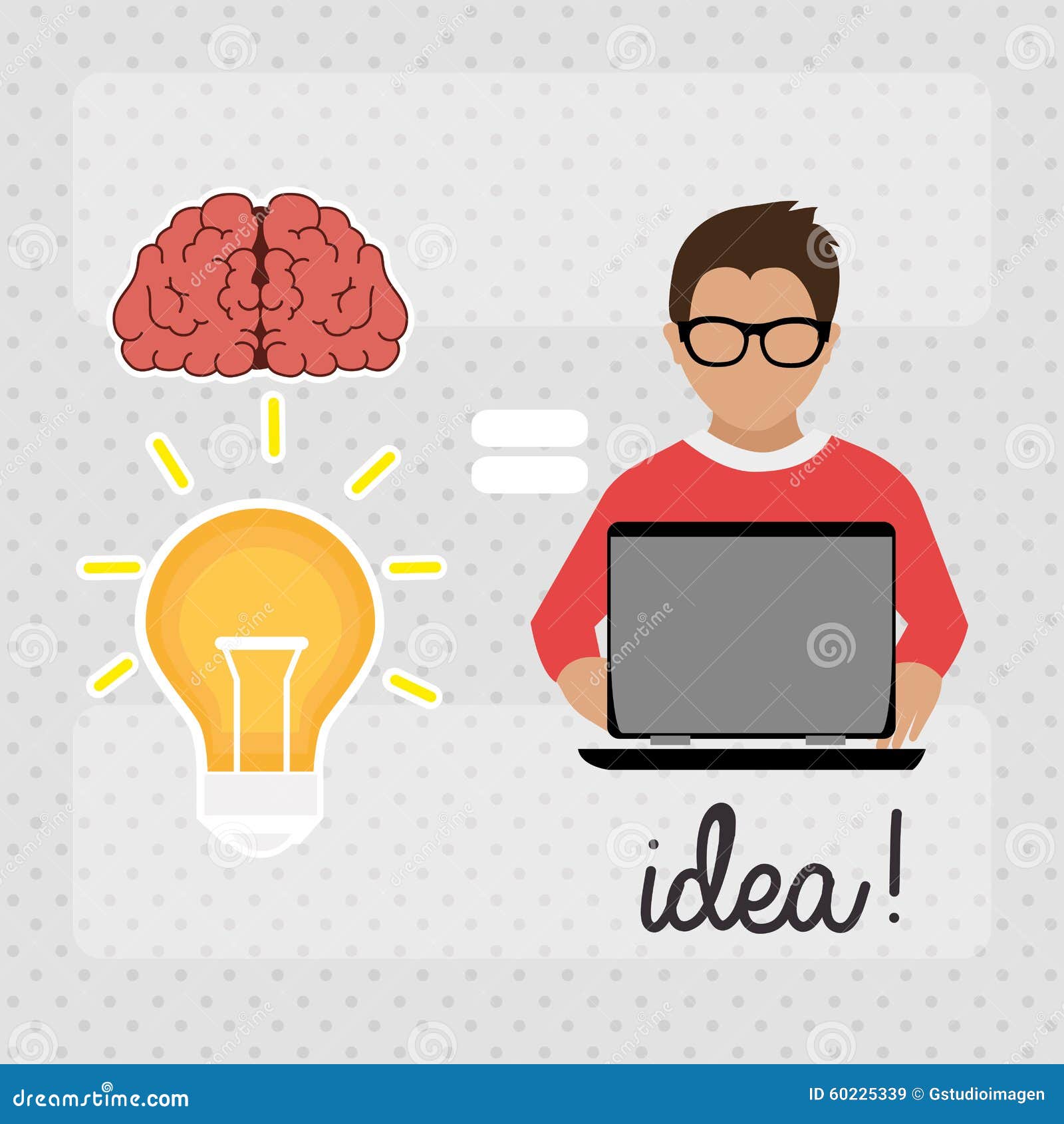 Die beste Idee vektor abbildung. Illustration von schwarzes - 60225339